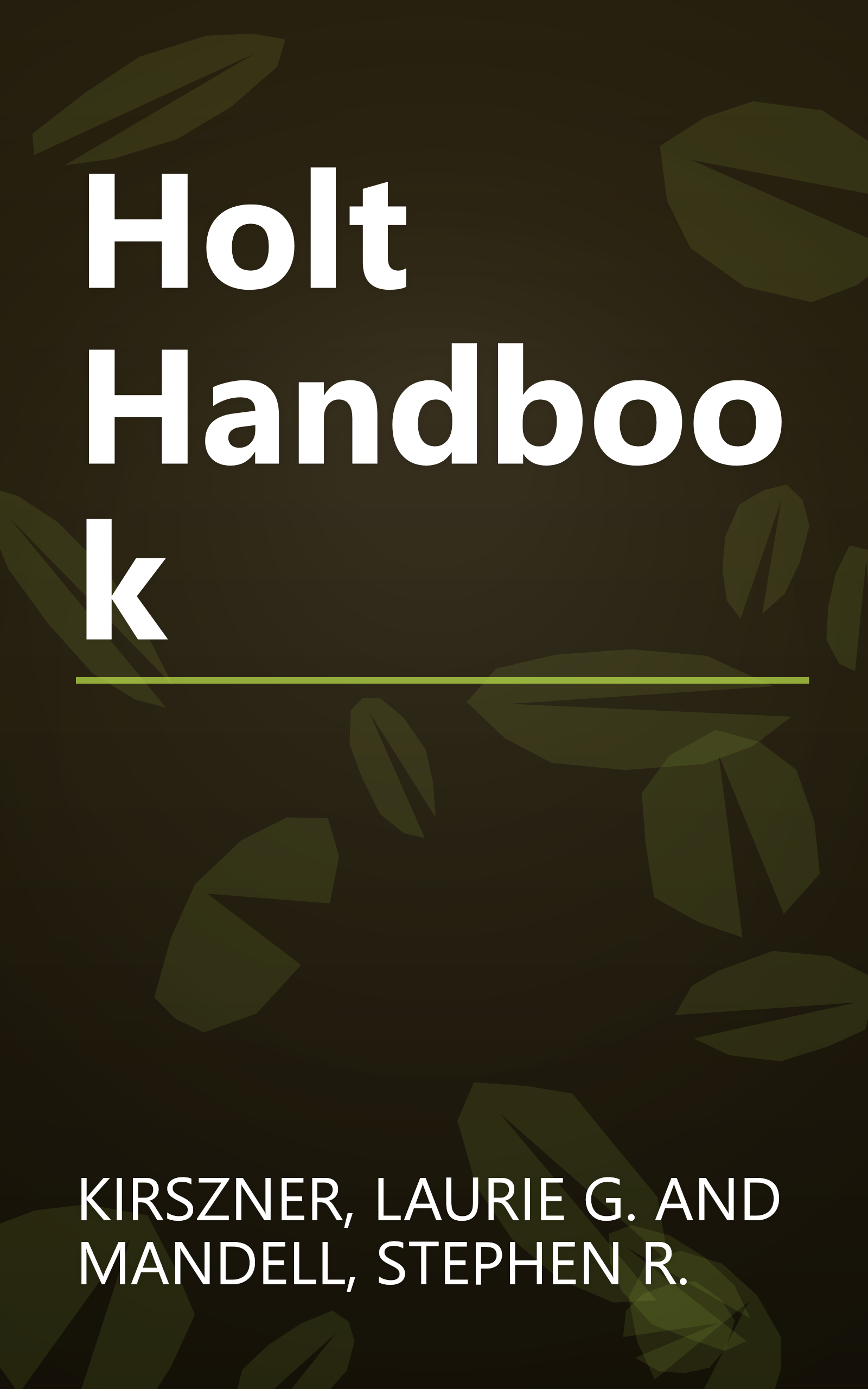 Holt Handbook book cover