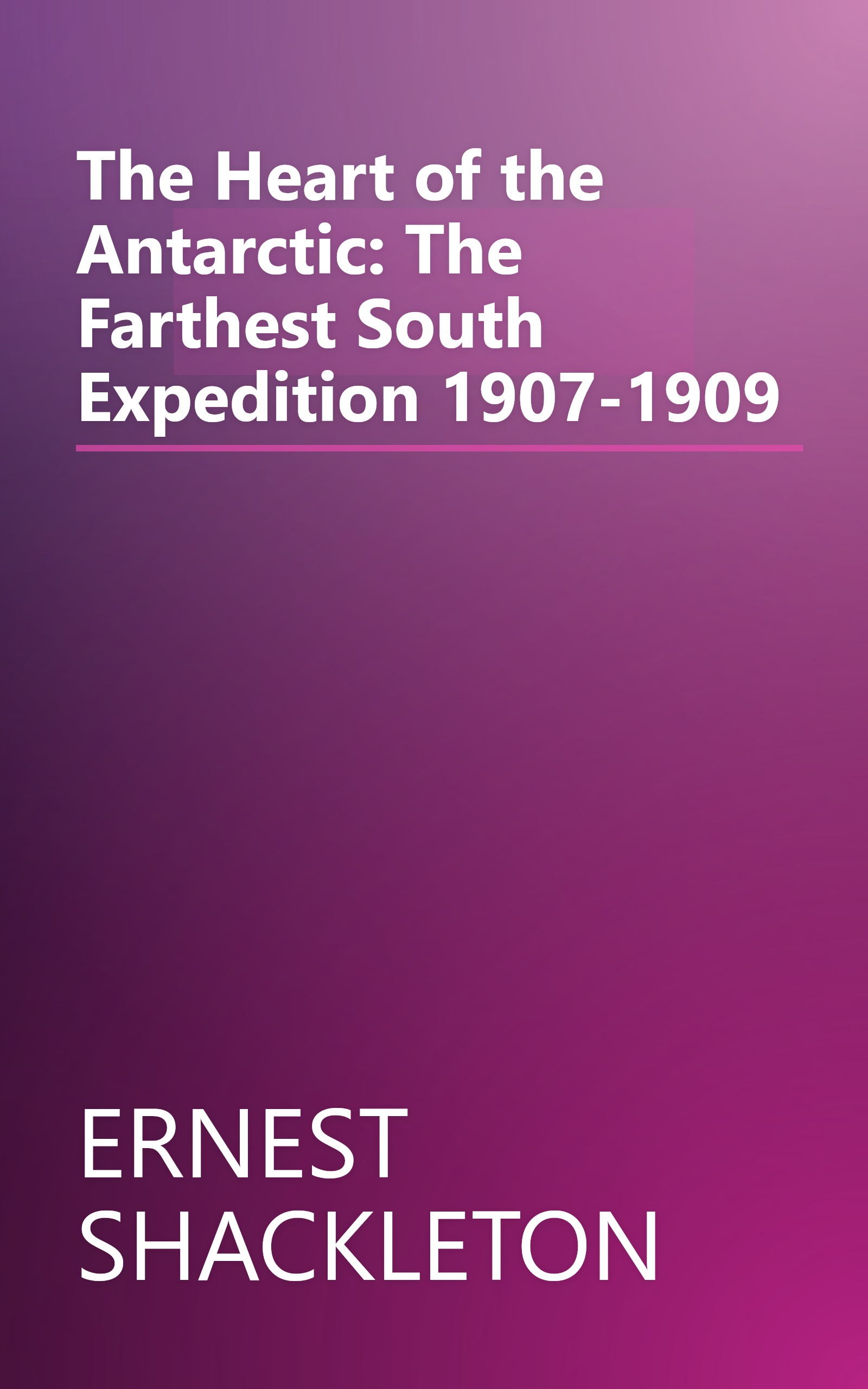 The Heart of the Antarctic: The Farthest South Expedition 1907-1909 book cover