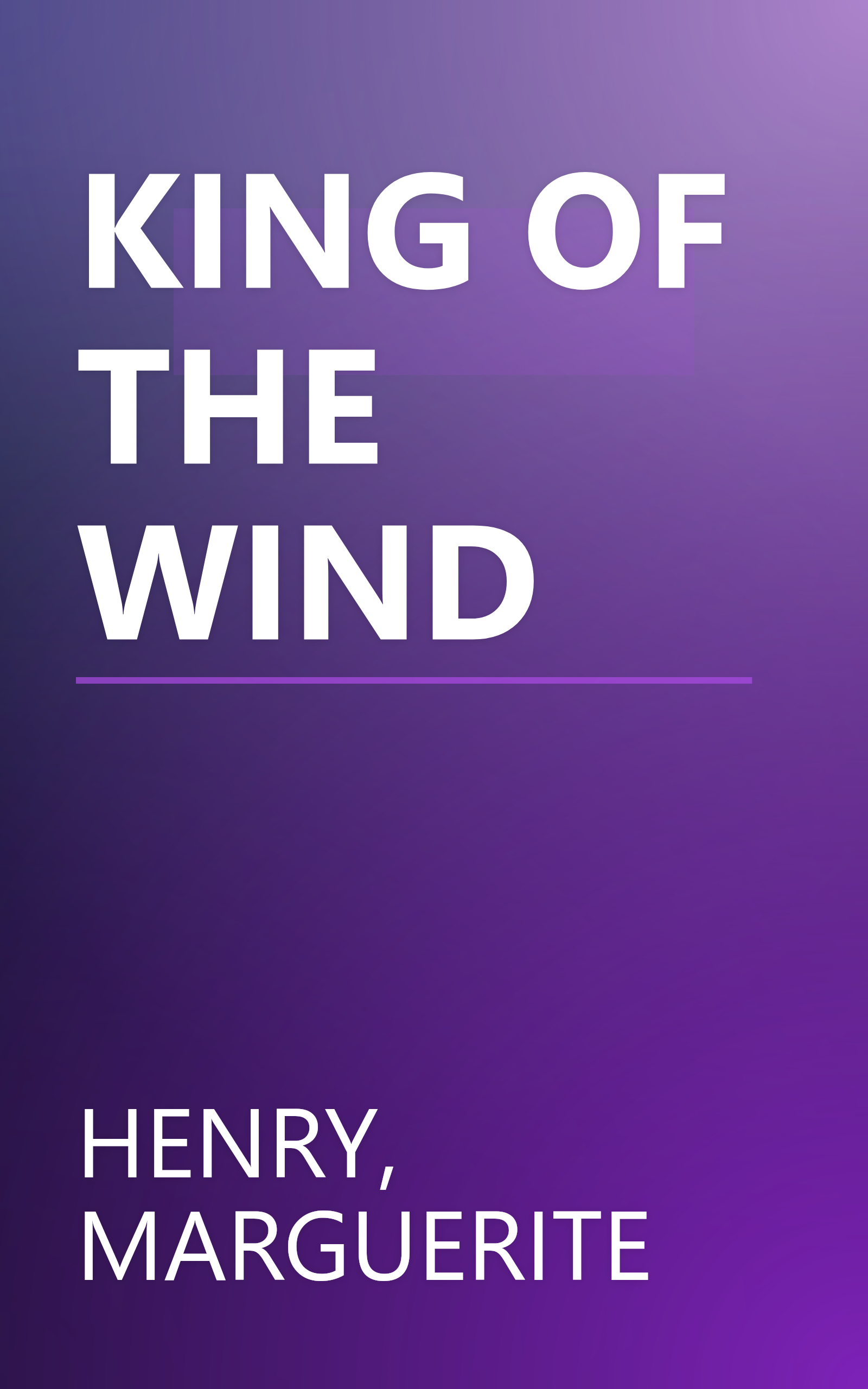 KING OF THE WIND book cover