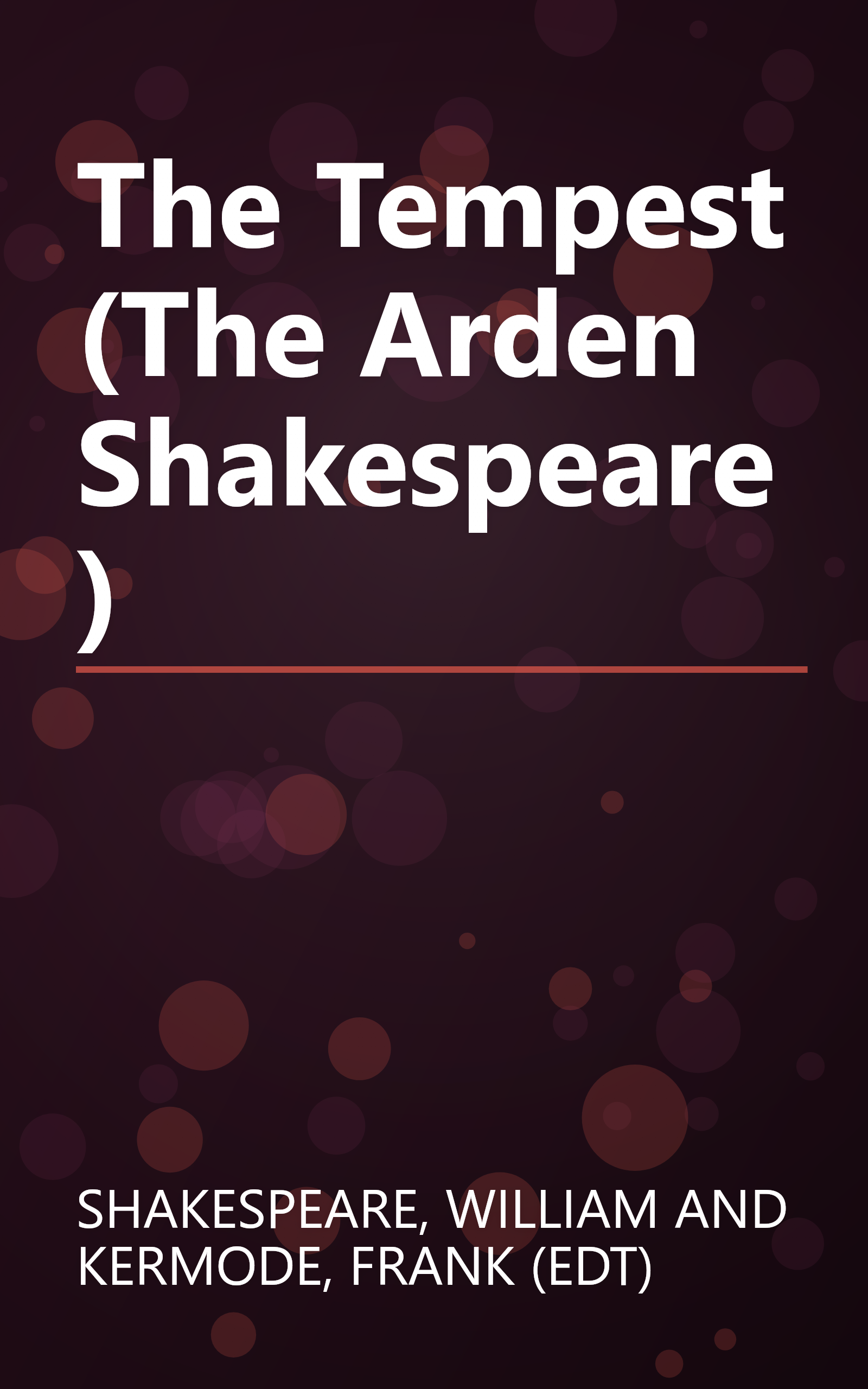 The Tempest (The Arden Shakespeare) book cover