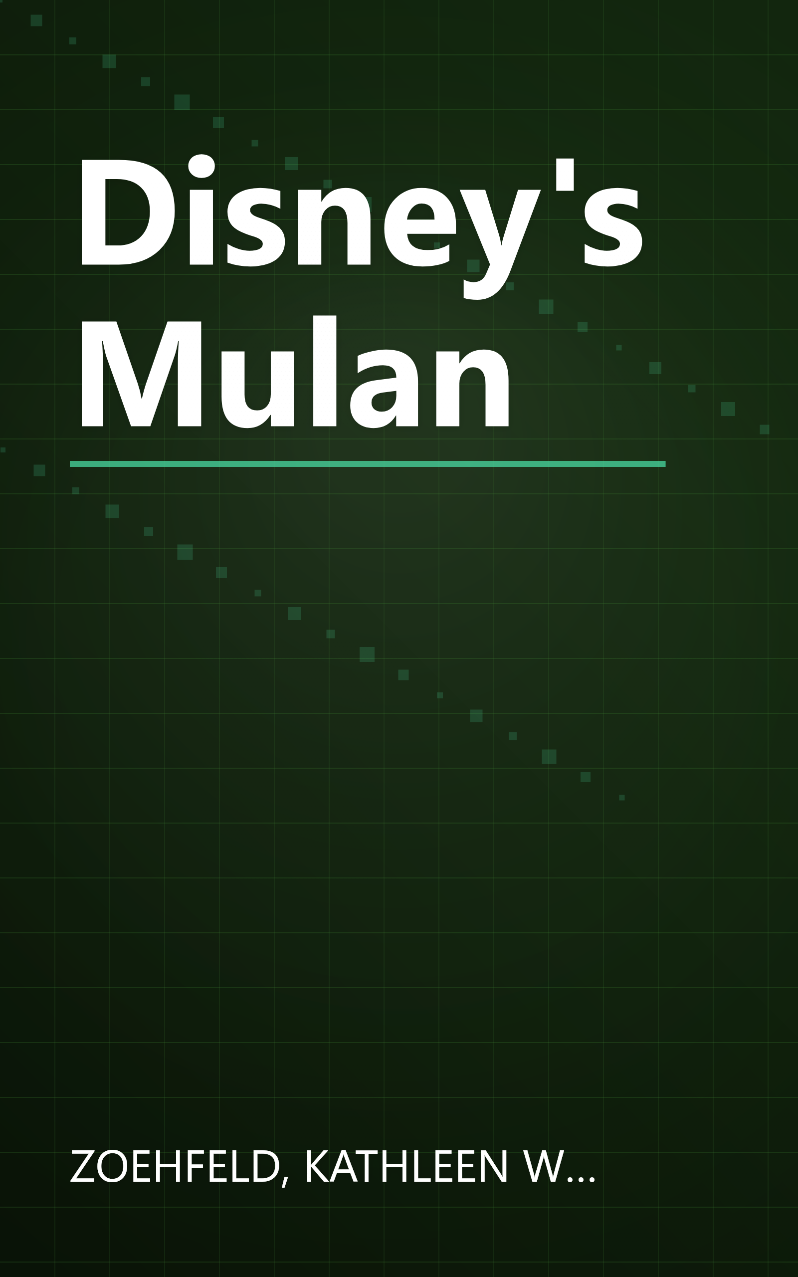 Disney's Mulan book cover