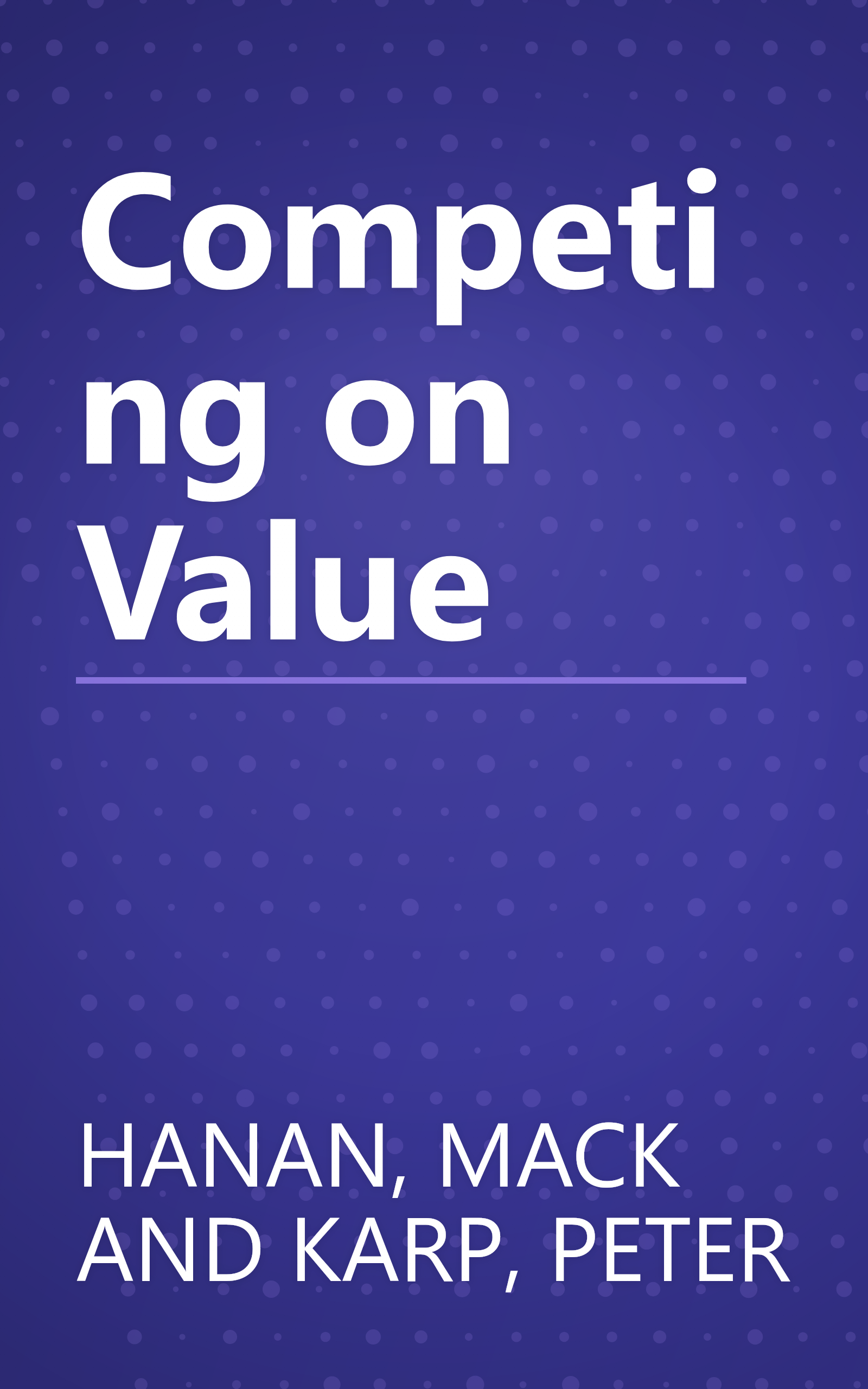 Competing on Value book cover