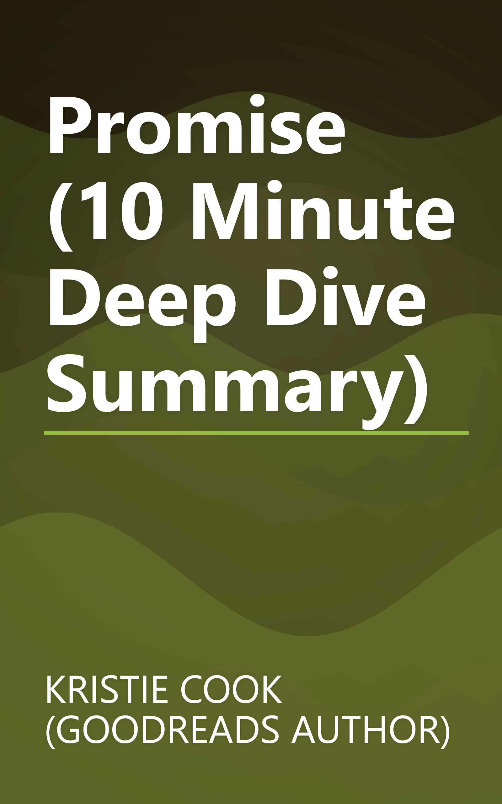 Promise (10 Minute   Deep Dive Summary) book cover