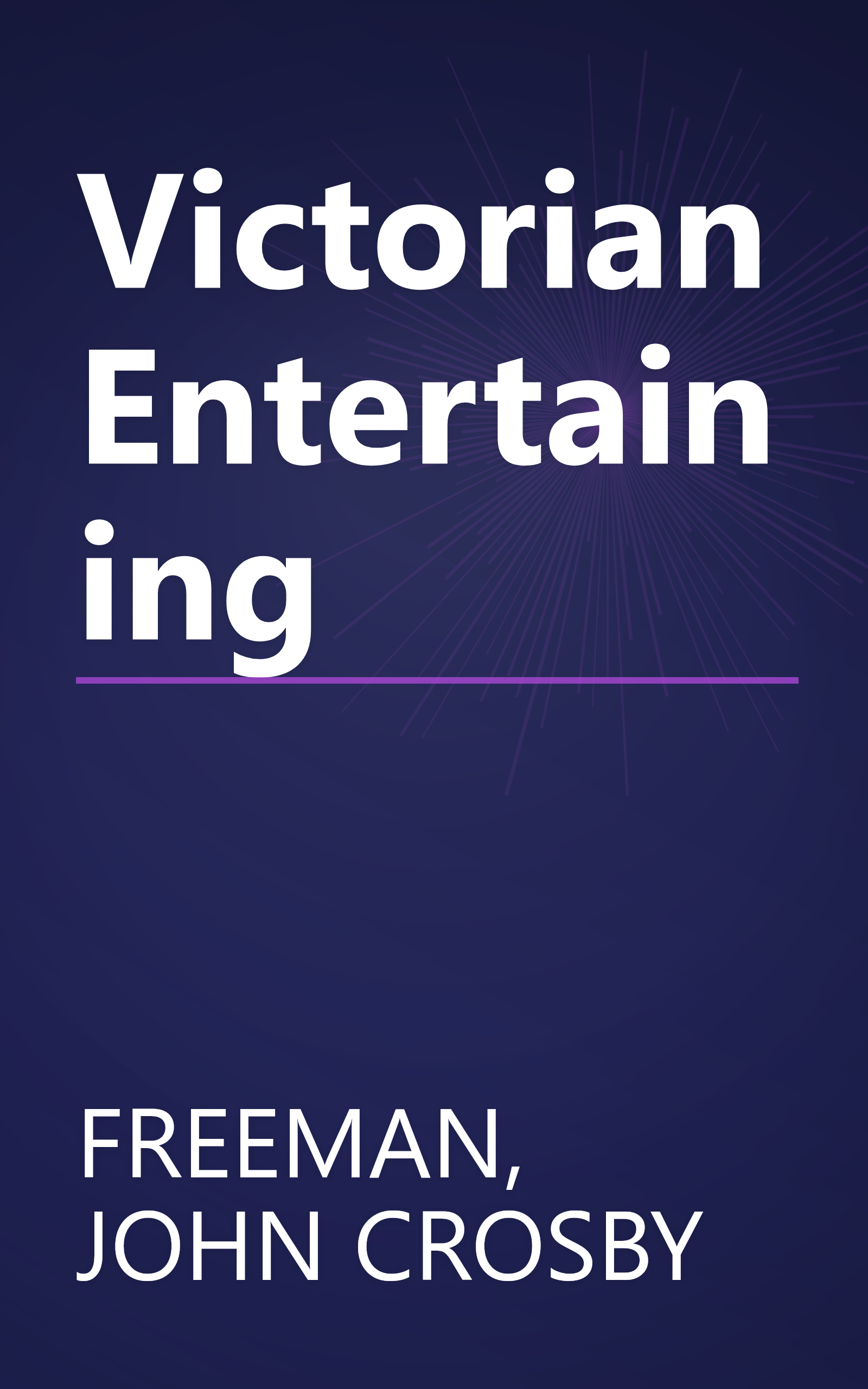 Victorian Entertaining book cover