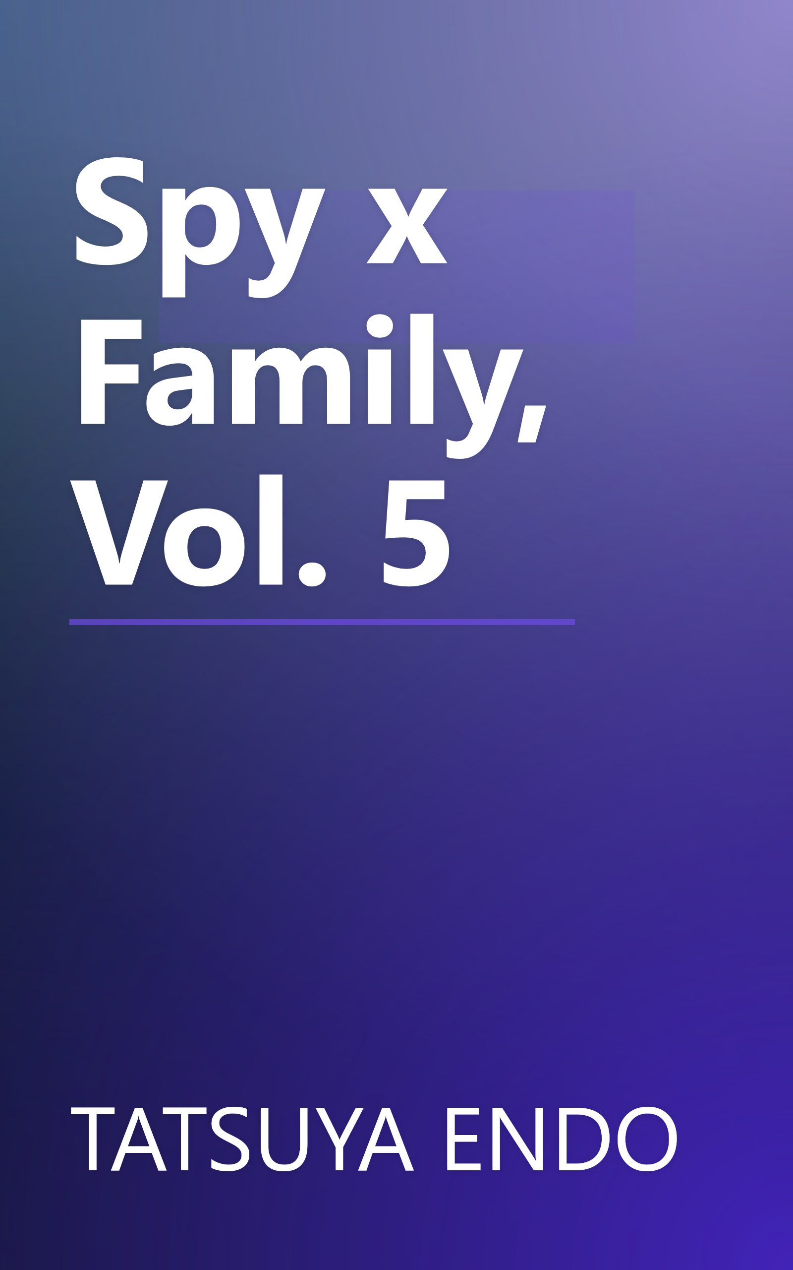 Spy x Family, Vol. 5 book cover