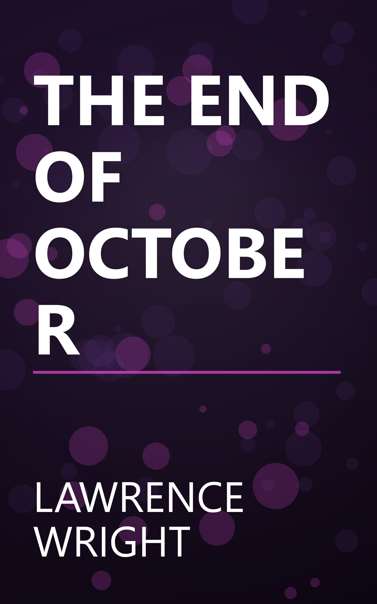 THE END OF OCTOBER book cover