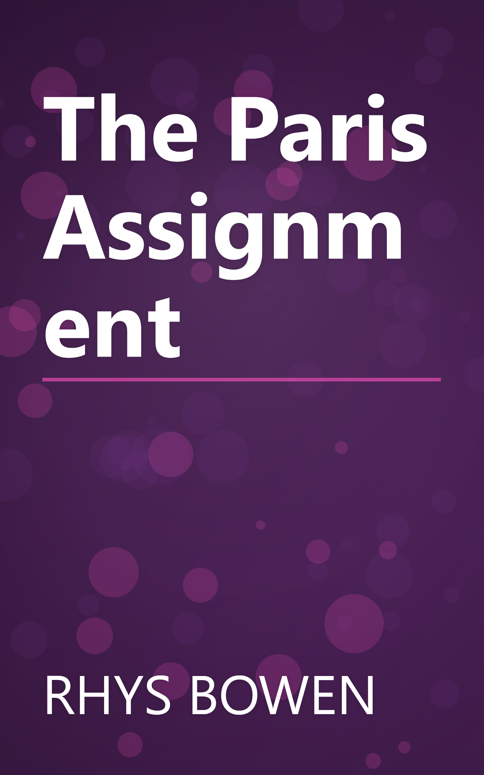 The Paris Assignment book cover