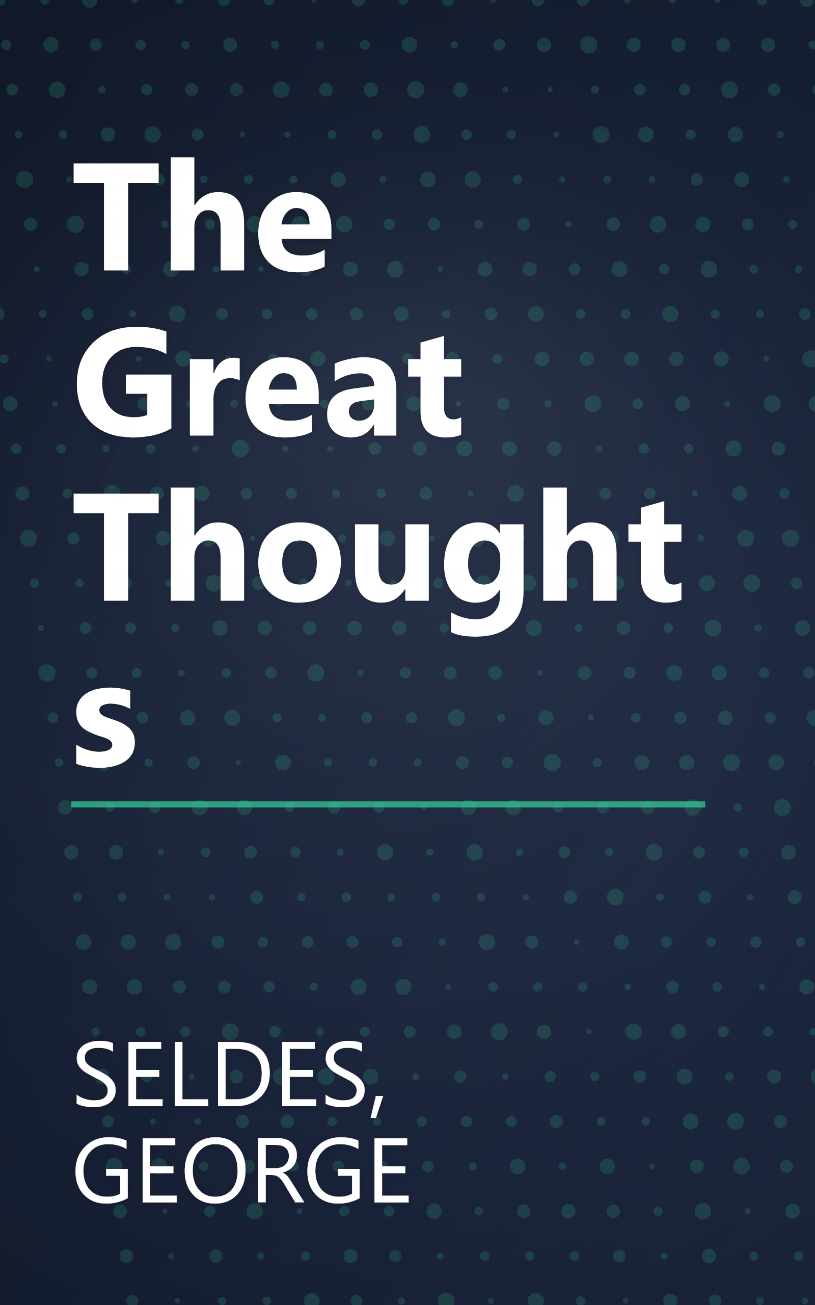 The Great Thoughts book cover