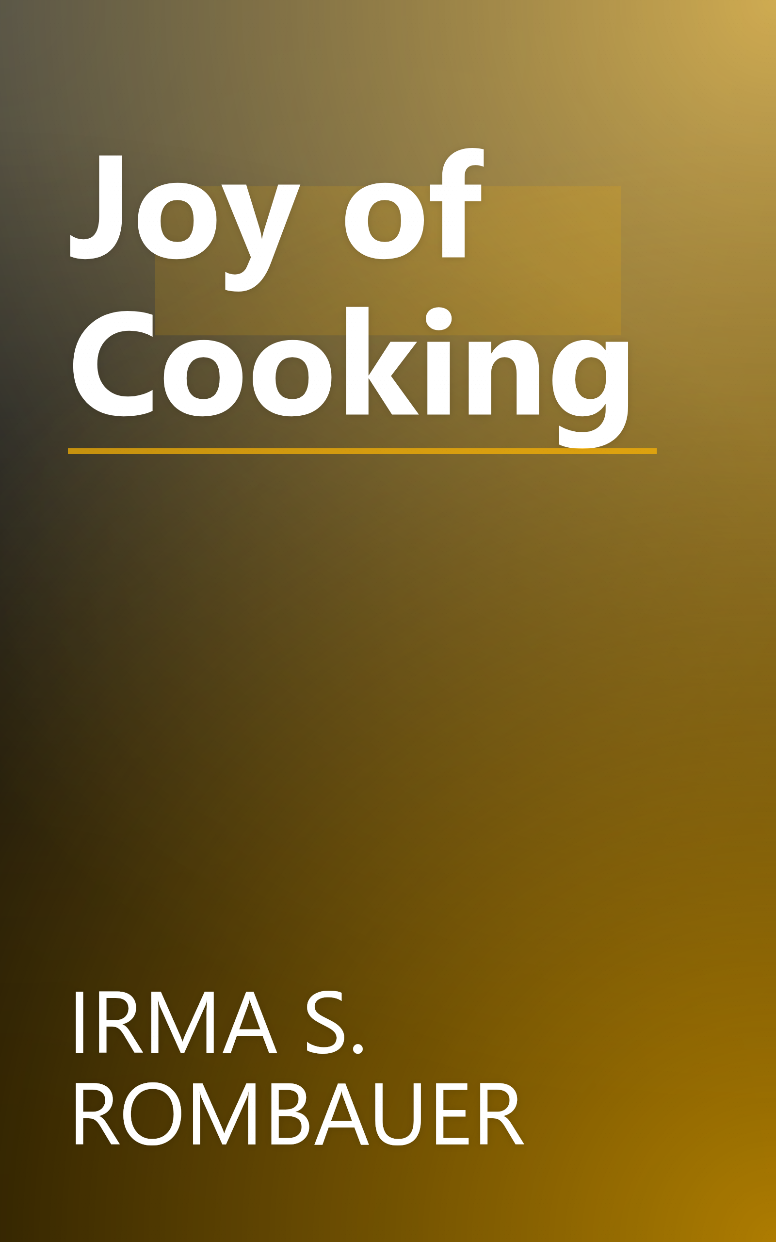Joy of Cooking book cover