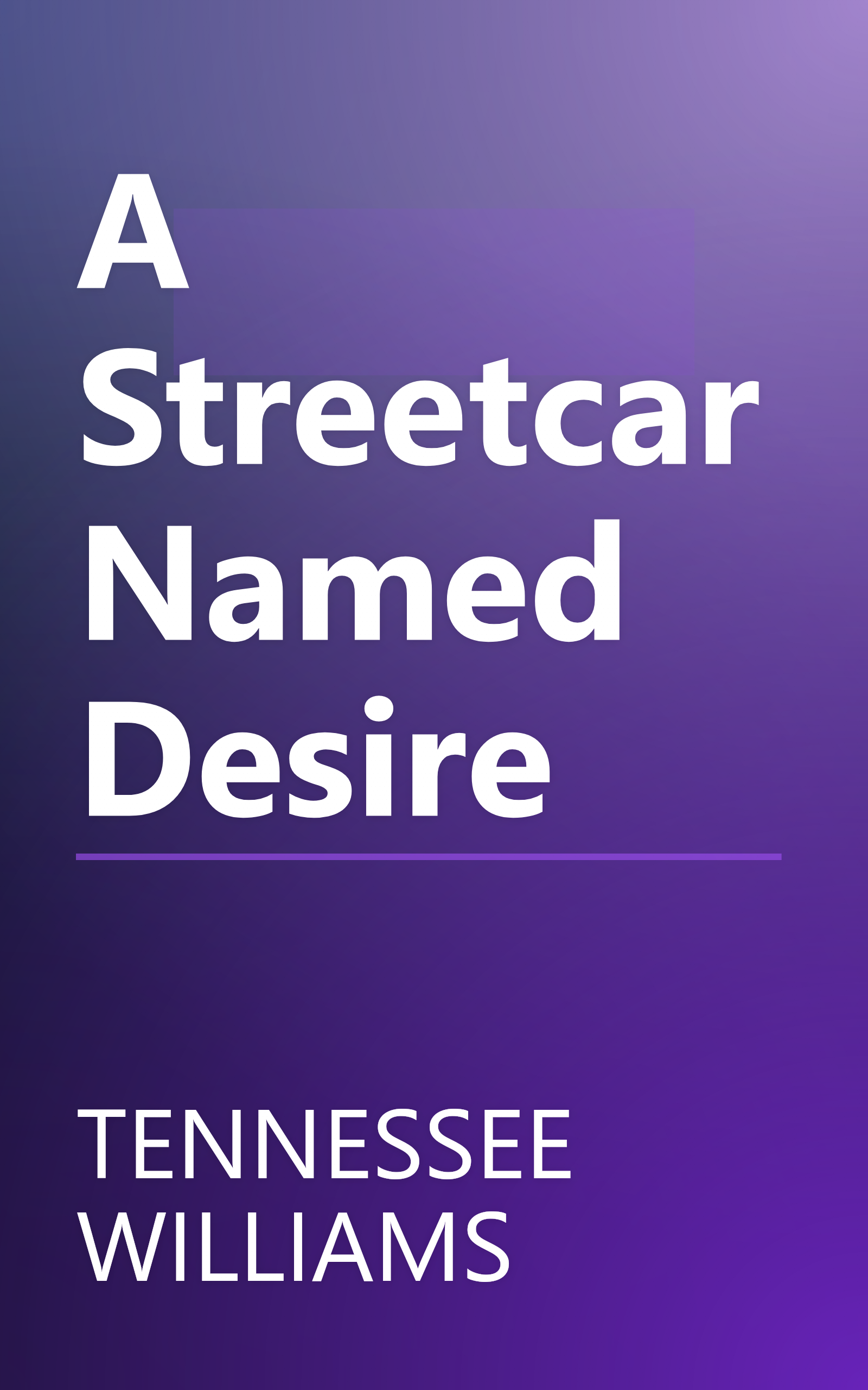 A Streetcar Named Desire book cover