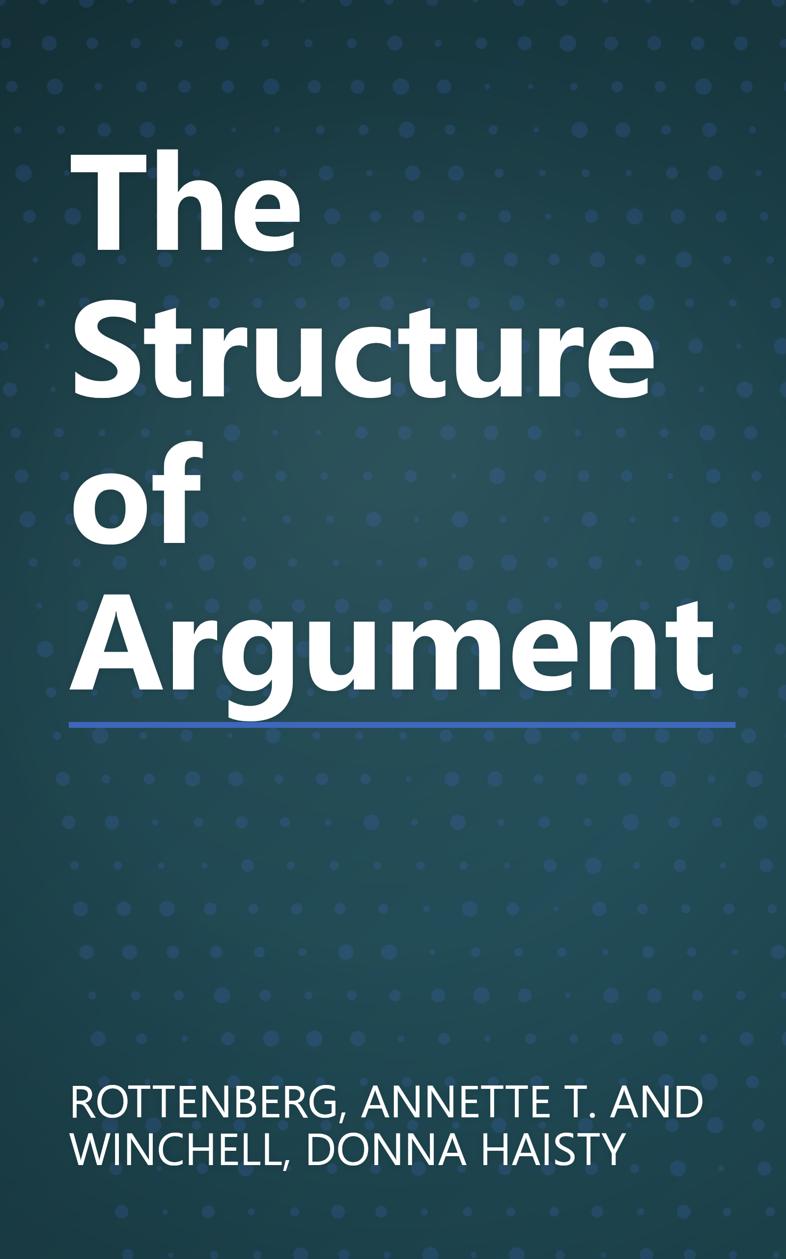 The Structure of Argument book cover