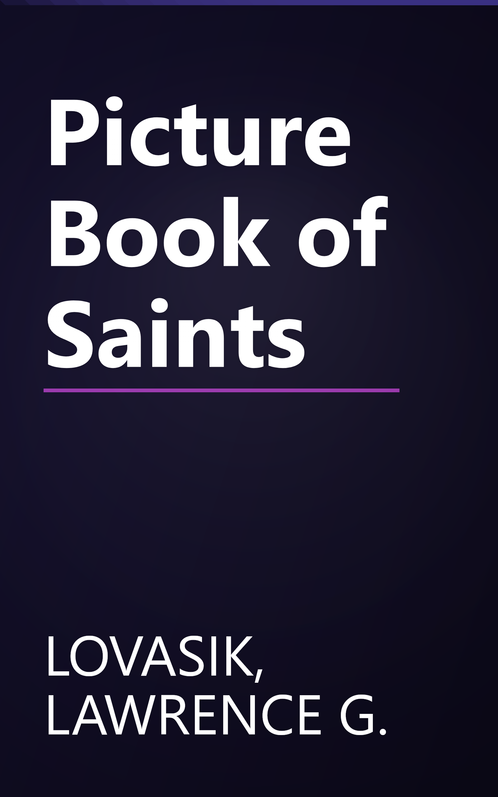 Picture Book of Saints book cover