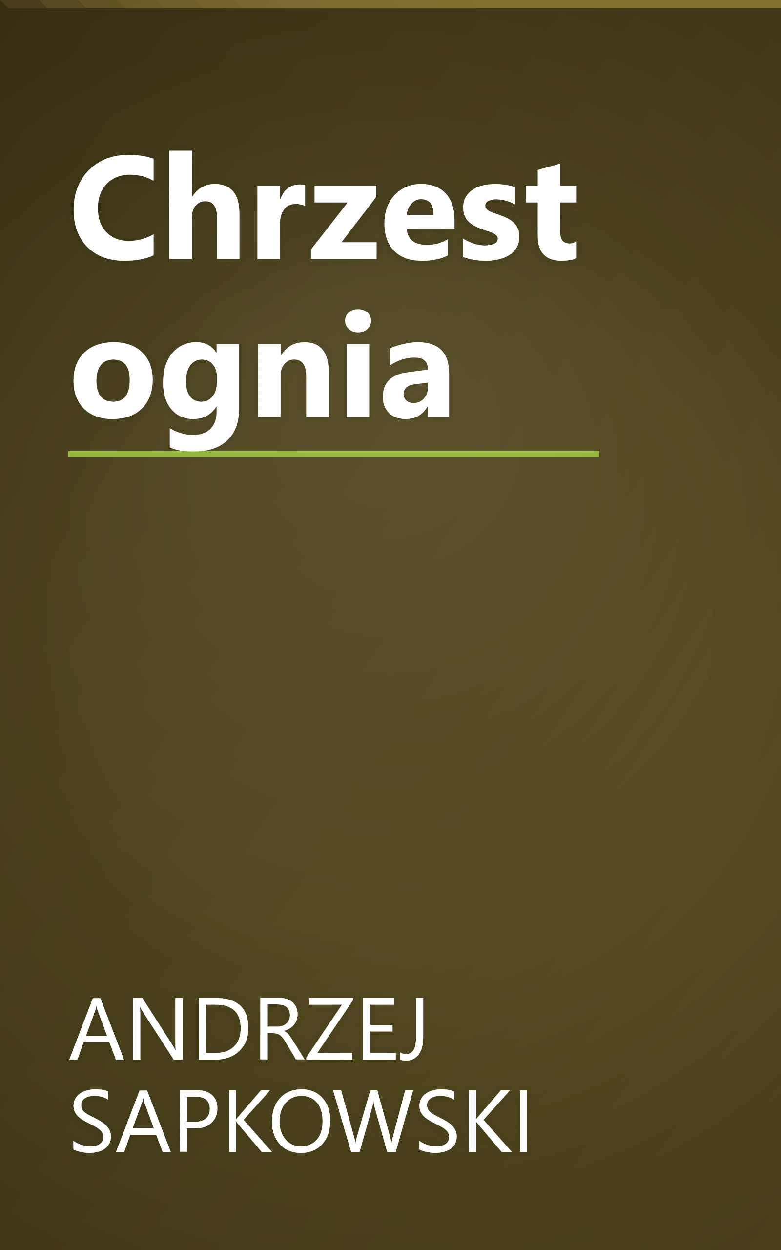 Chrzest ognia book cover