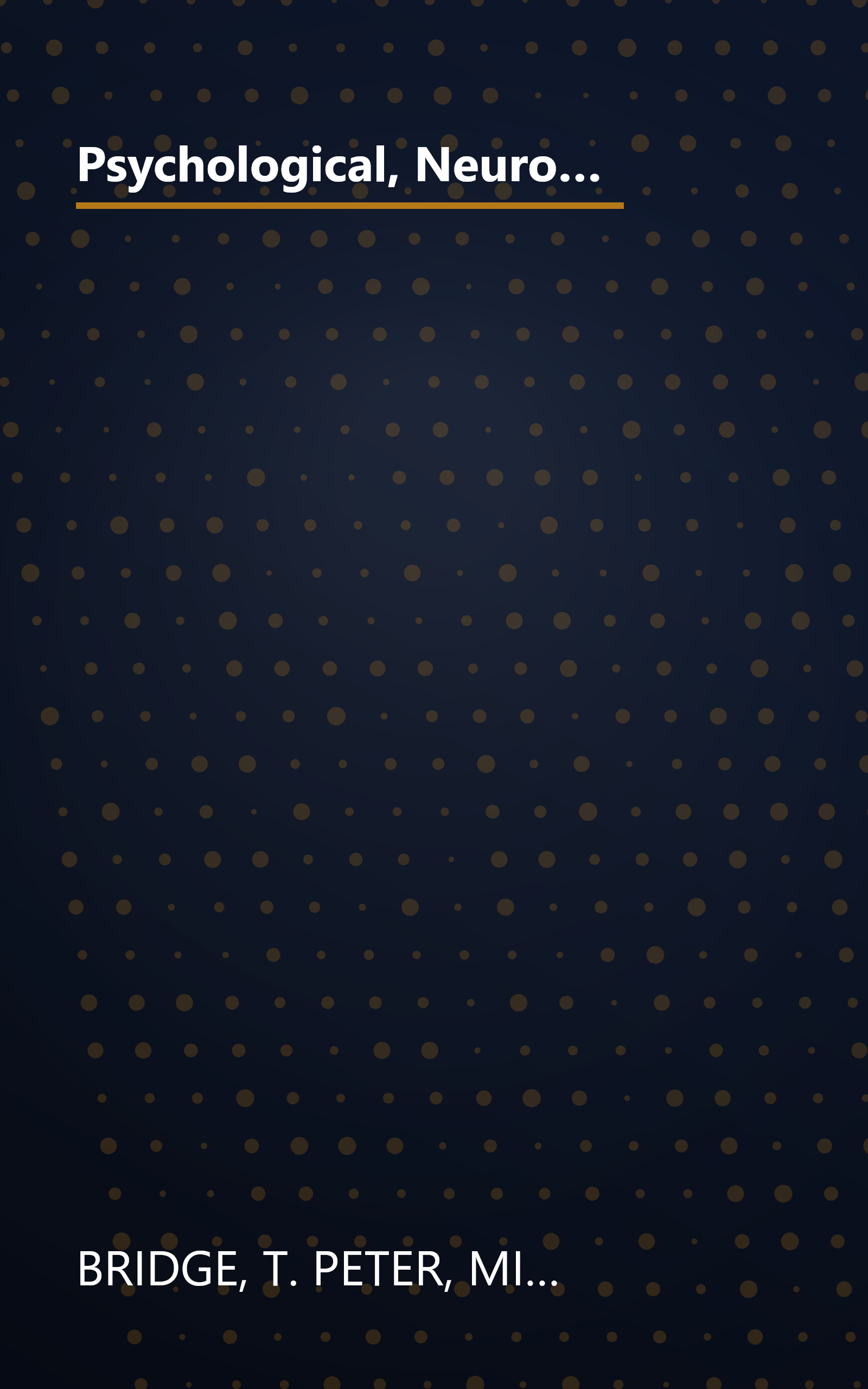 Psychological, Neuropsychiatric, And Substance Abuse Aspects of AIDS (Advances in Biochemical Psychopharmacology) (Vol 44) book cover