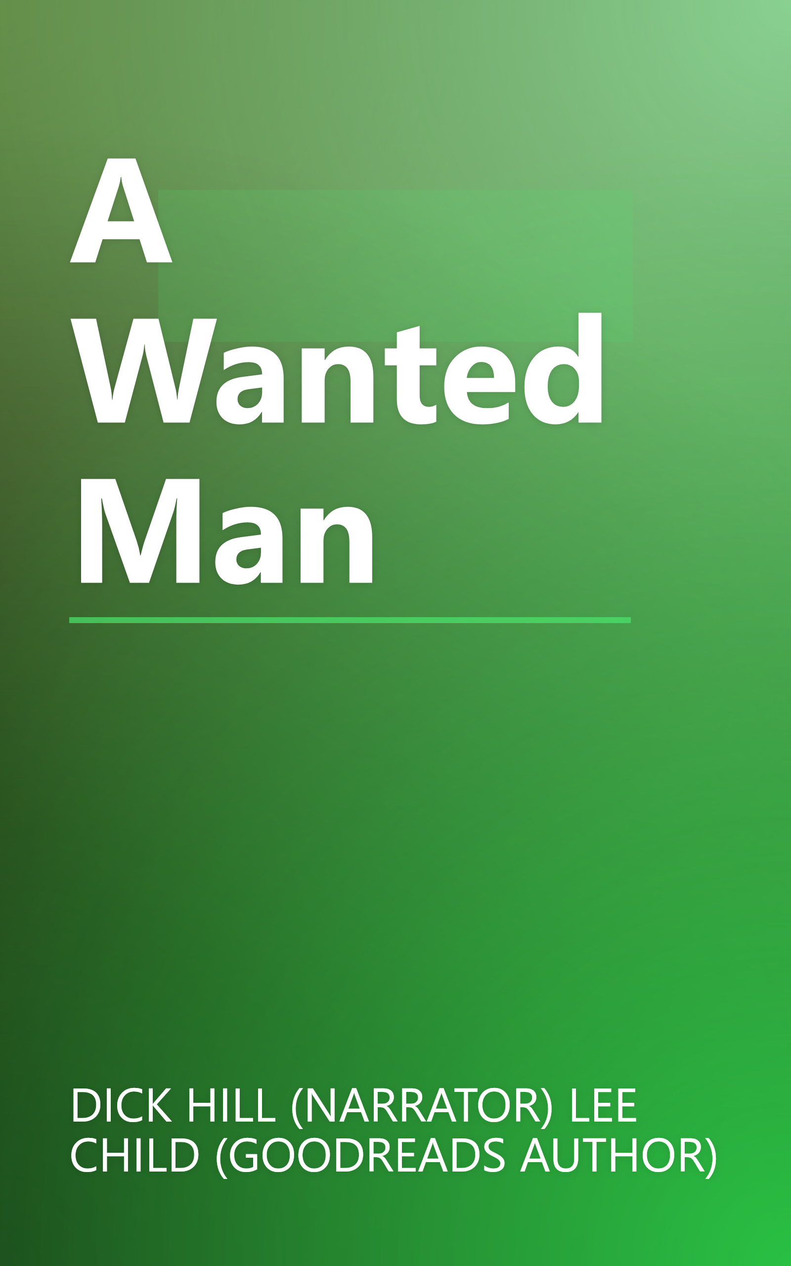 A Wanted Man book cover