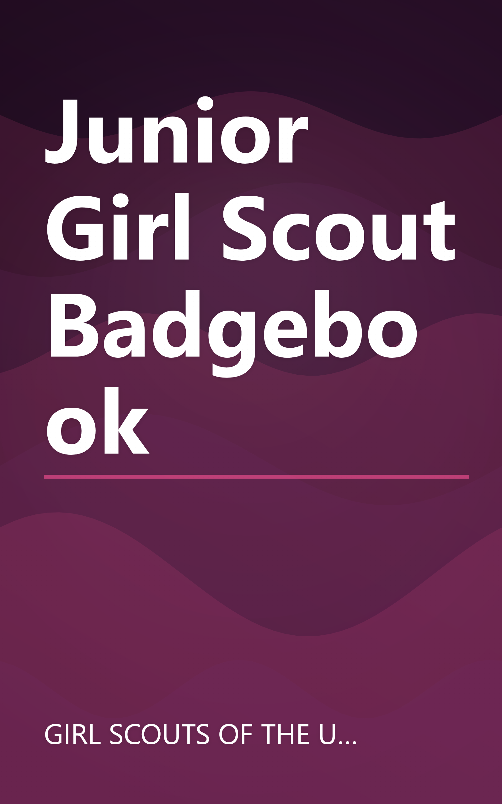 Junior Girl Scout Badgebook book cover