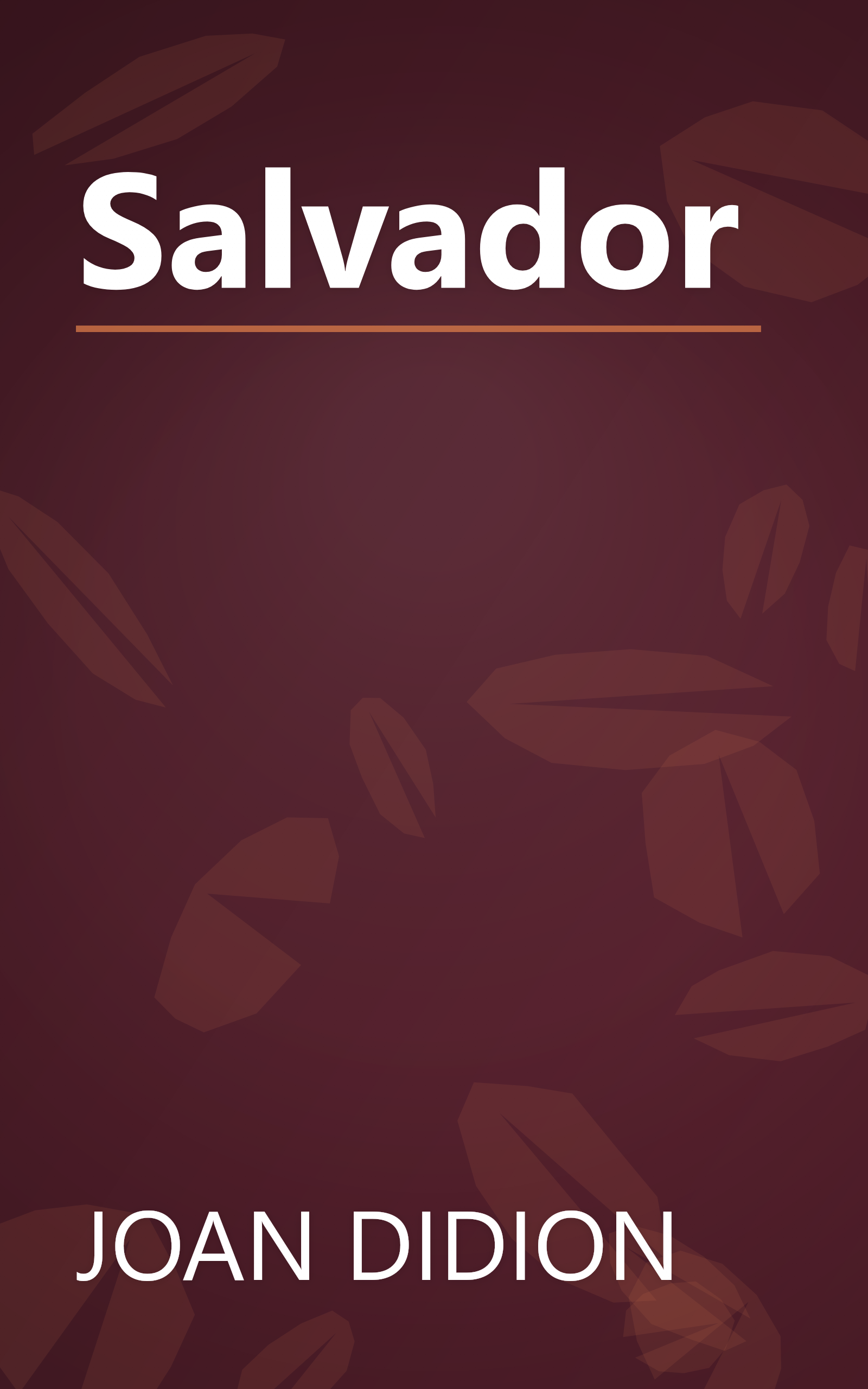 Salvador book cover