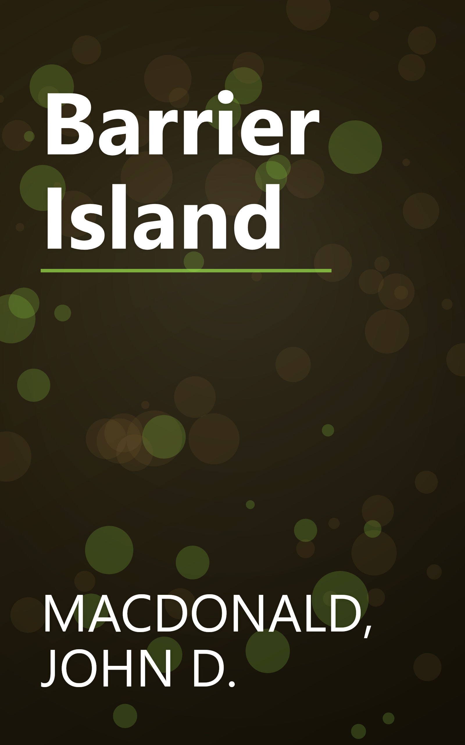 Barrier Island book cover