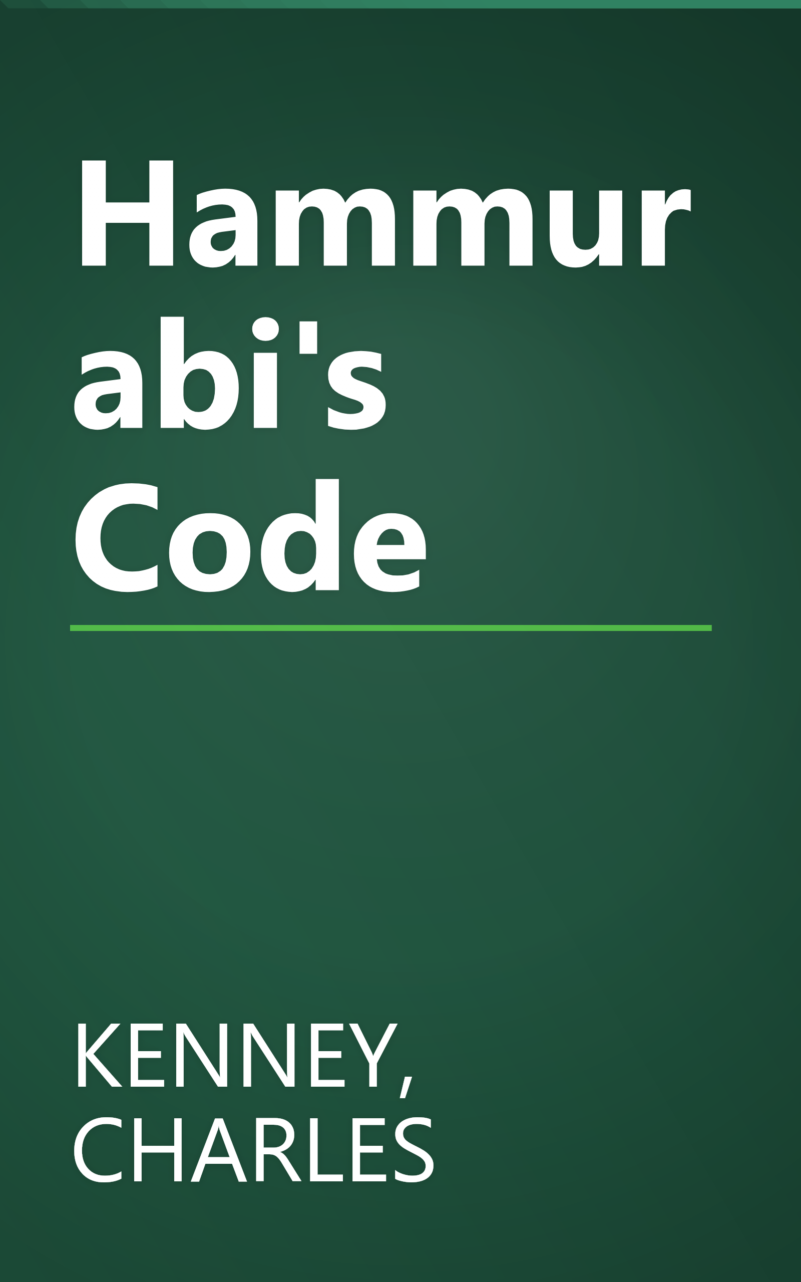 Hammurabi's Code book cover