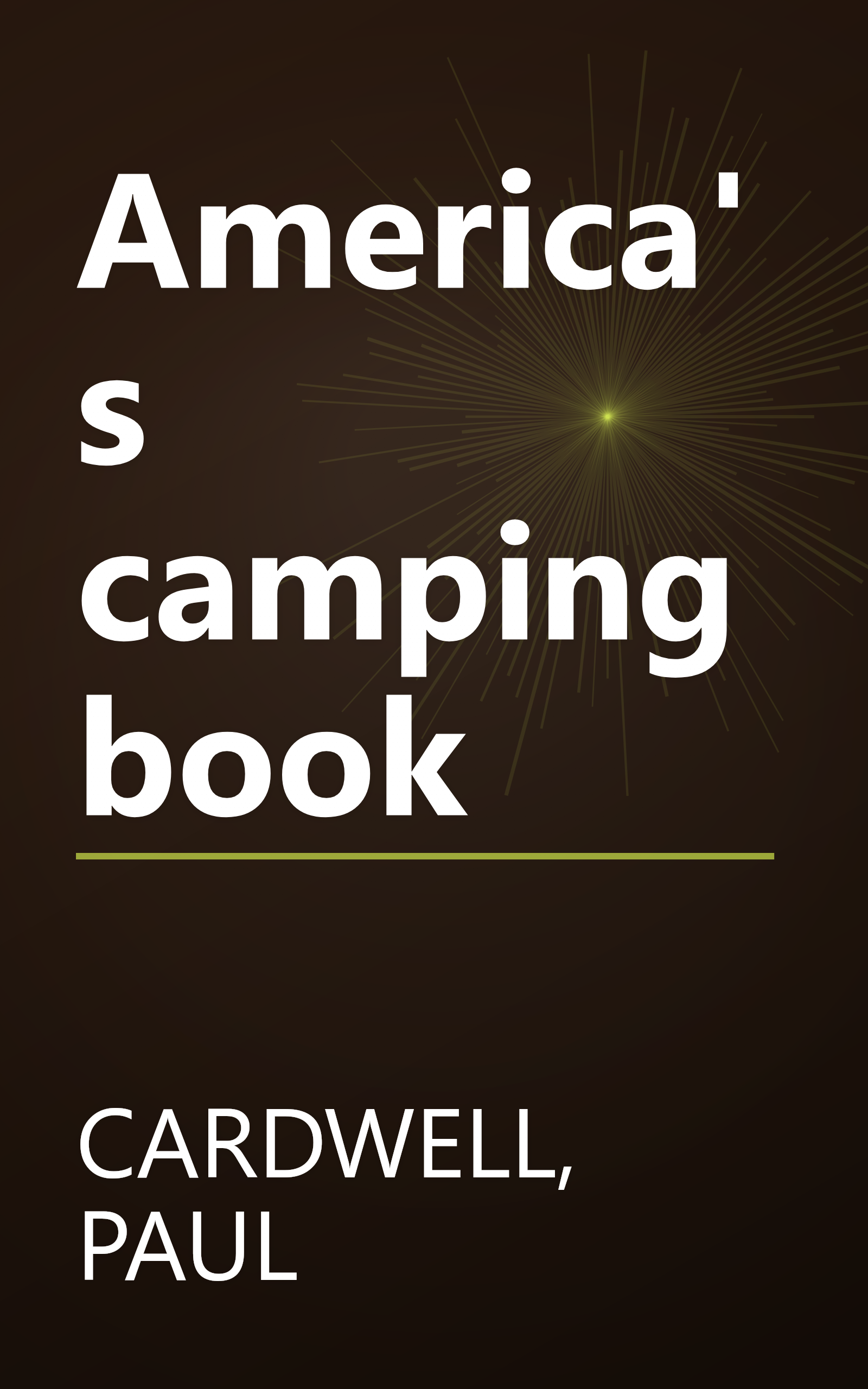 America's camping book book cover