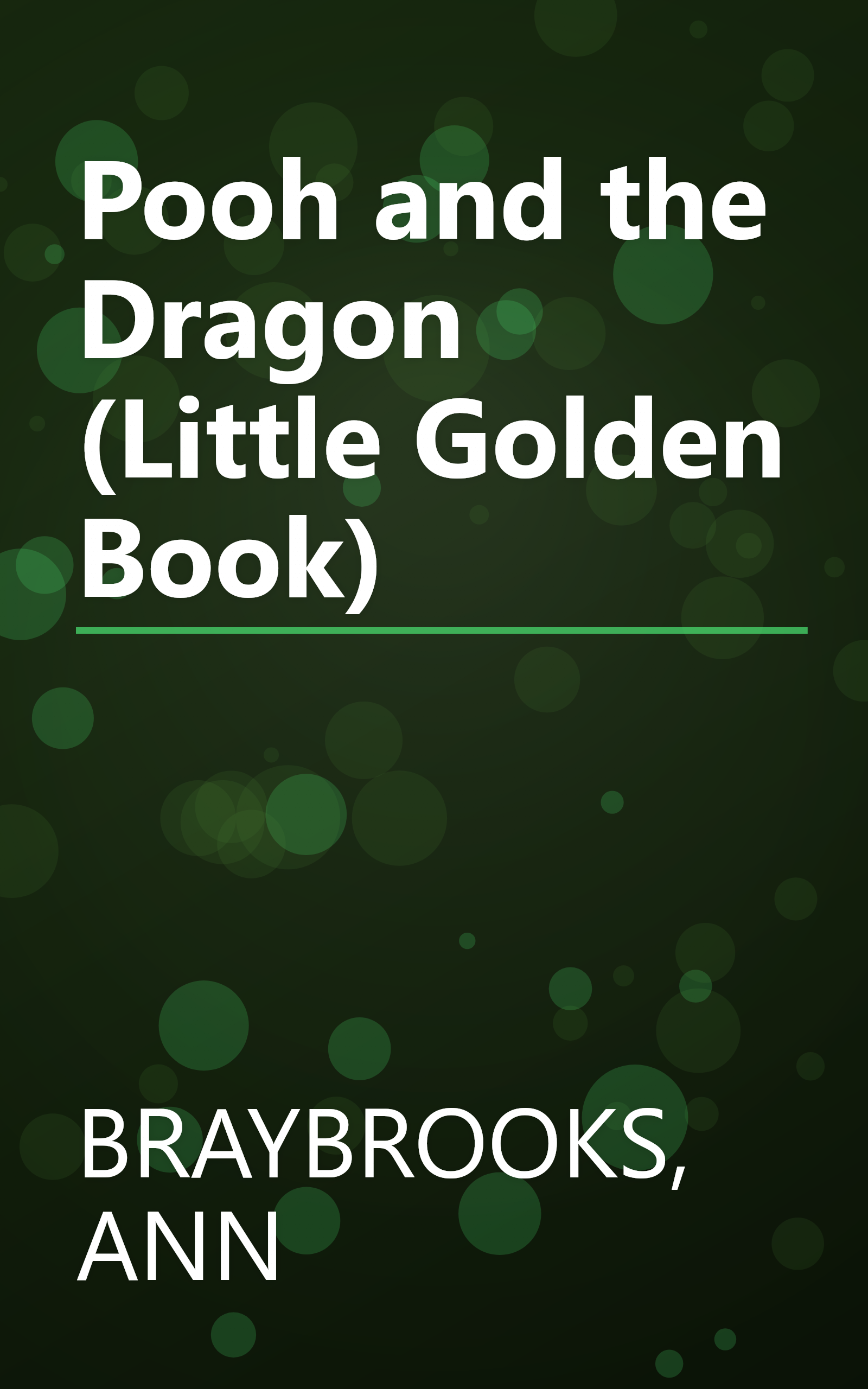 Pooh and the Dragon (Little Golden Book) book cover