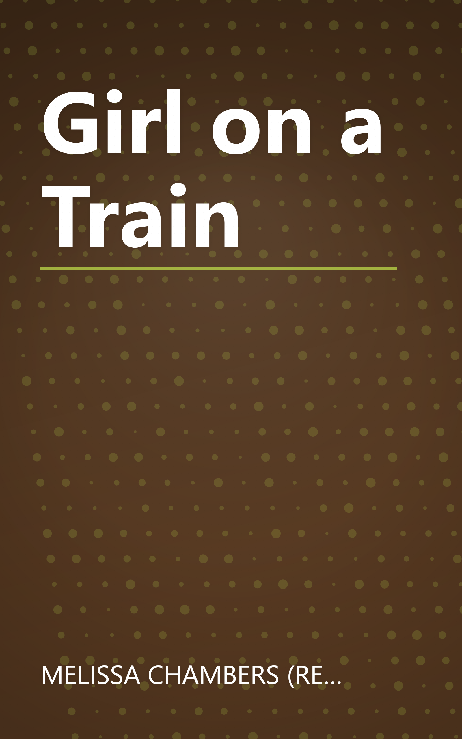 Girl on a Train book cover