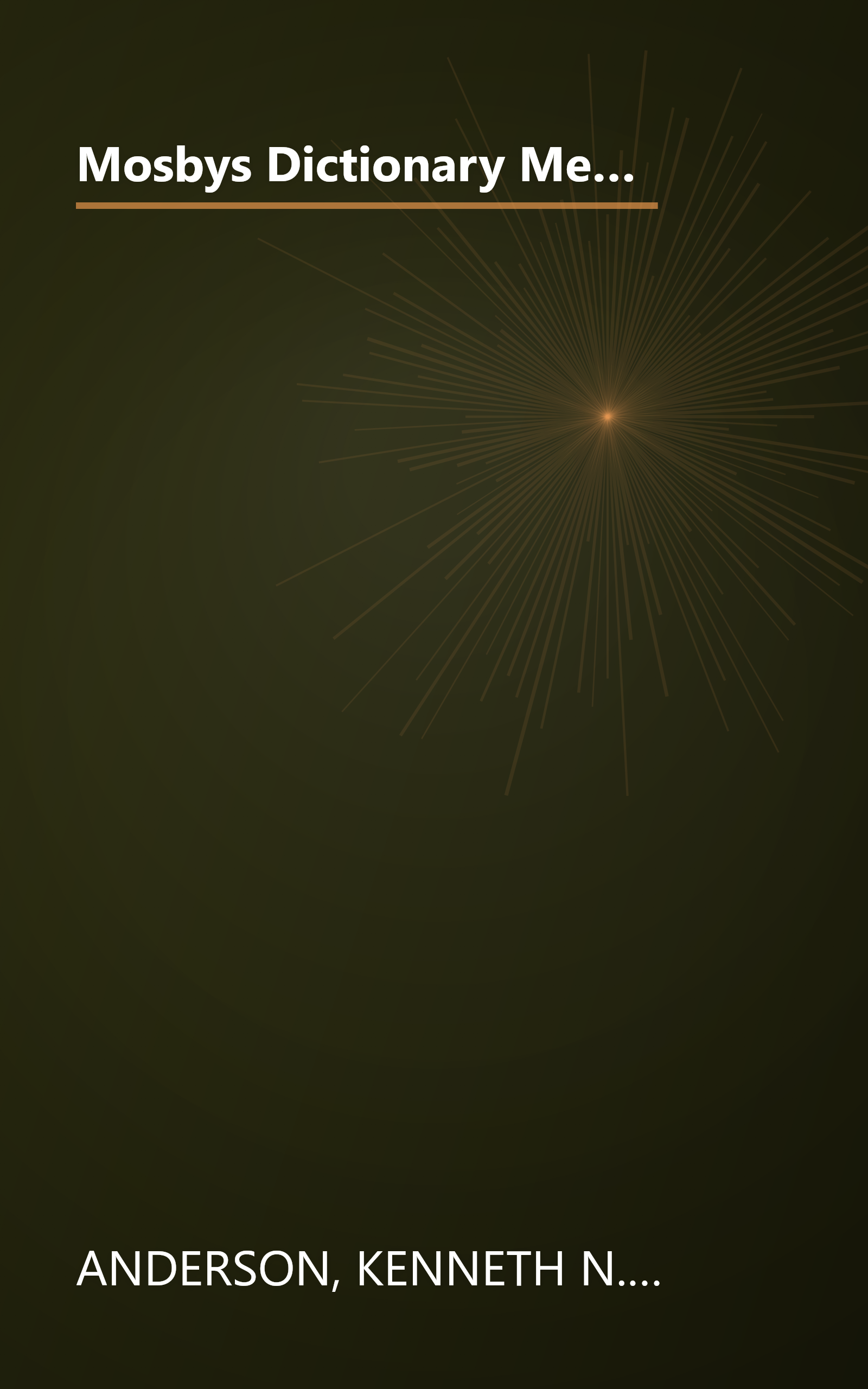 Mosbys Dictionary Medical Nursing and Allied 4ED (Mosby's Dictionary of Medicine, Nursing & Health Professions) book cover