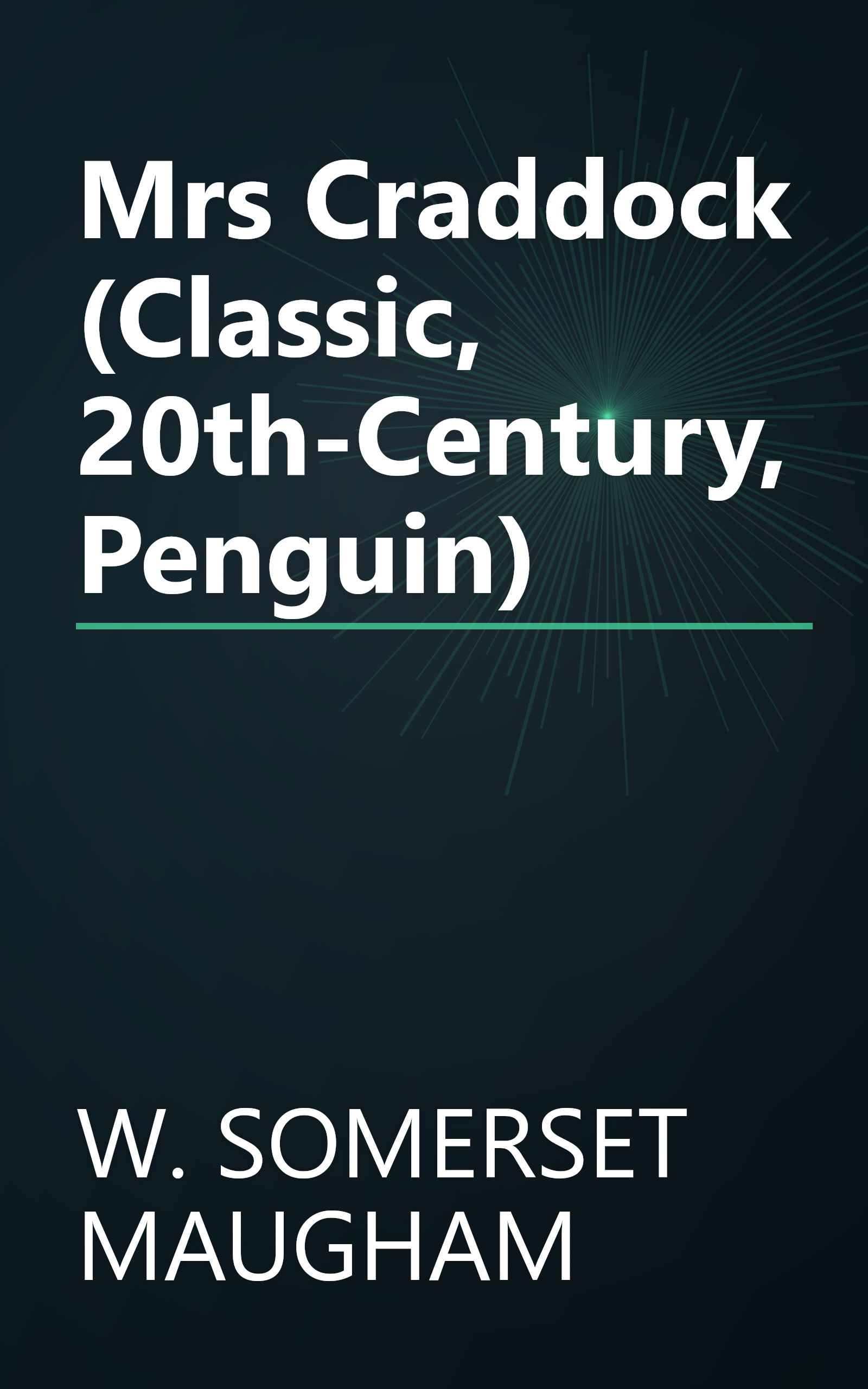 Mrs Craddock (Classic, 20th-Century, Penguin) book cover