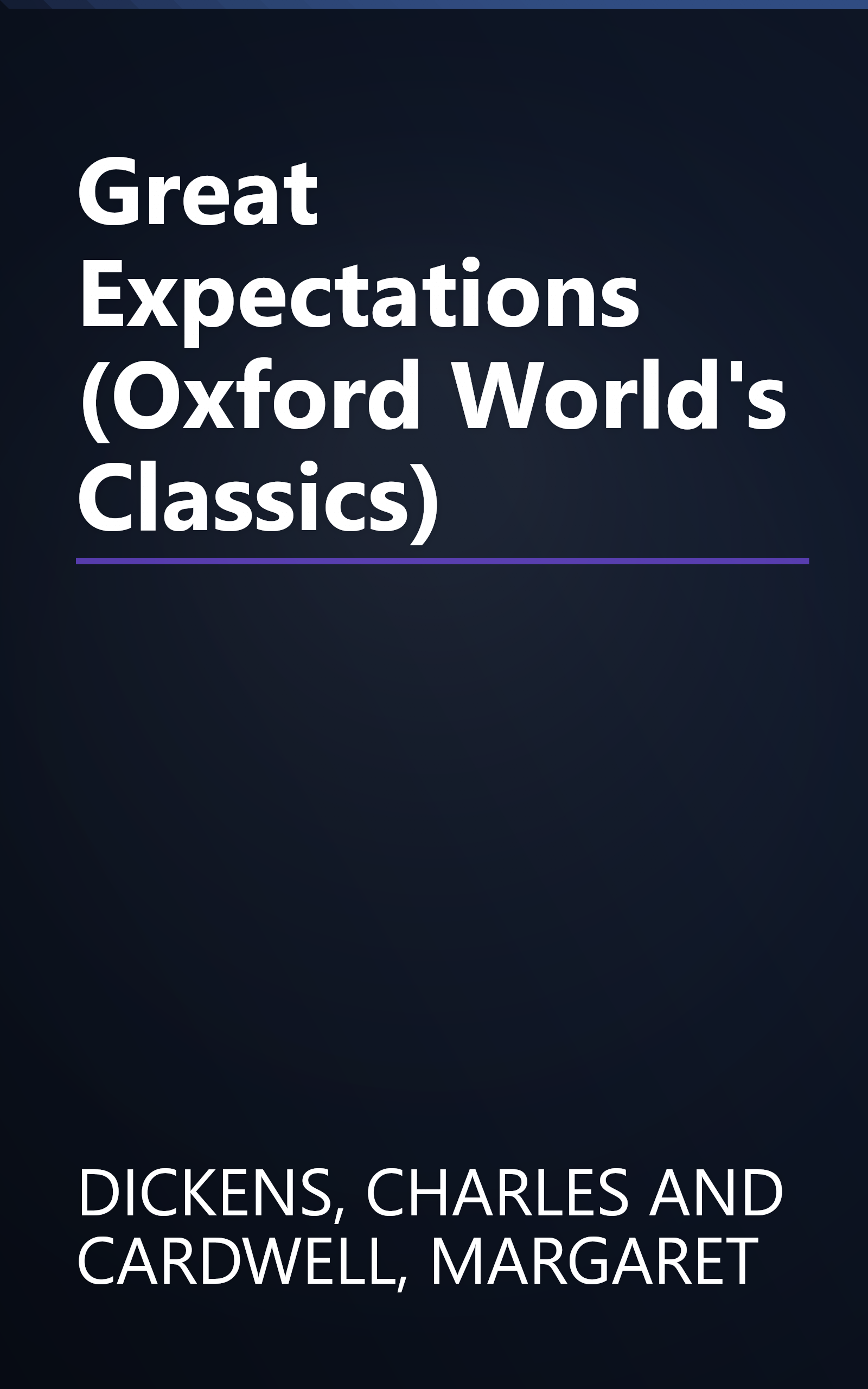 Great Expectations (Oxford World's Classics) book cover