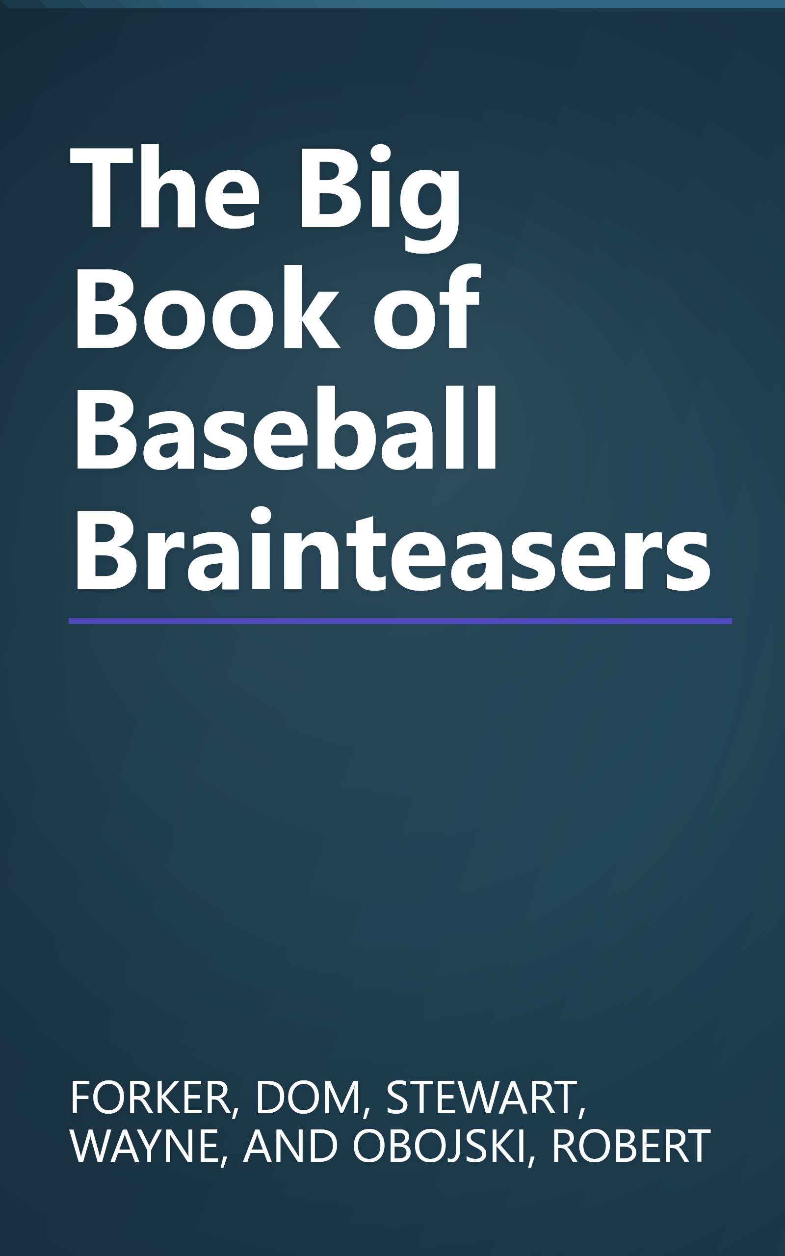 The Big Book of Baseball Brainteasers book cover