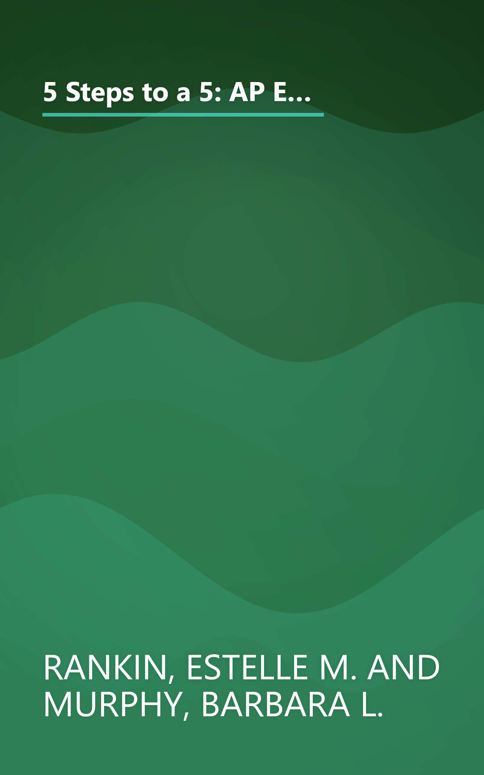 5 Steps to a 5: AP English Literature, Second Edition (5 Steps to a 5 on the Advanced Placement Examinations Series) book cover