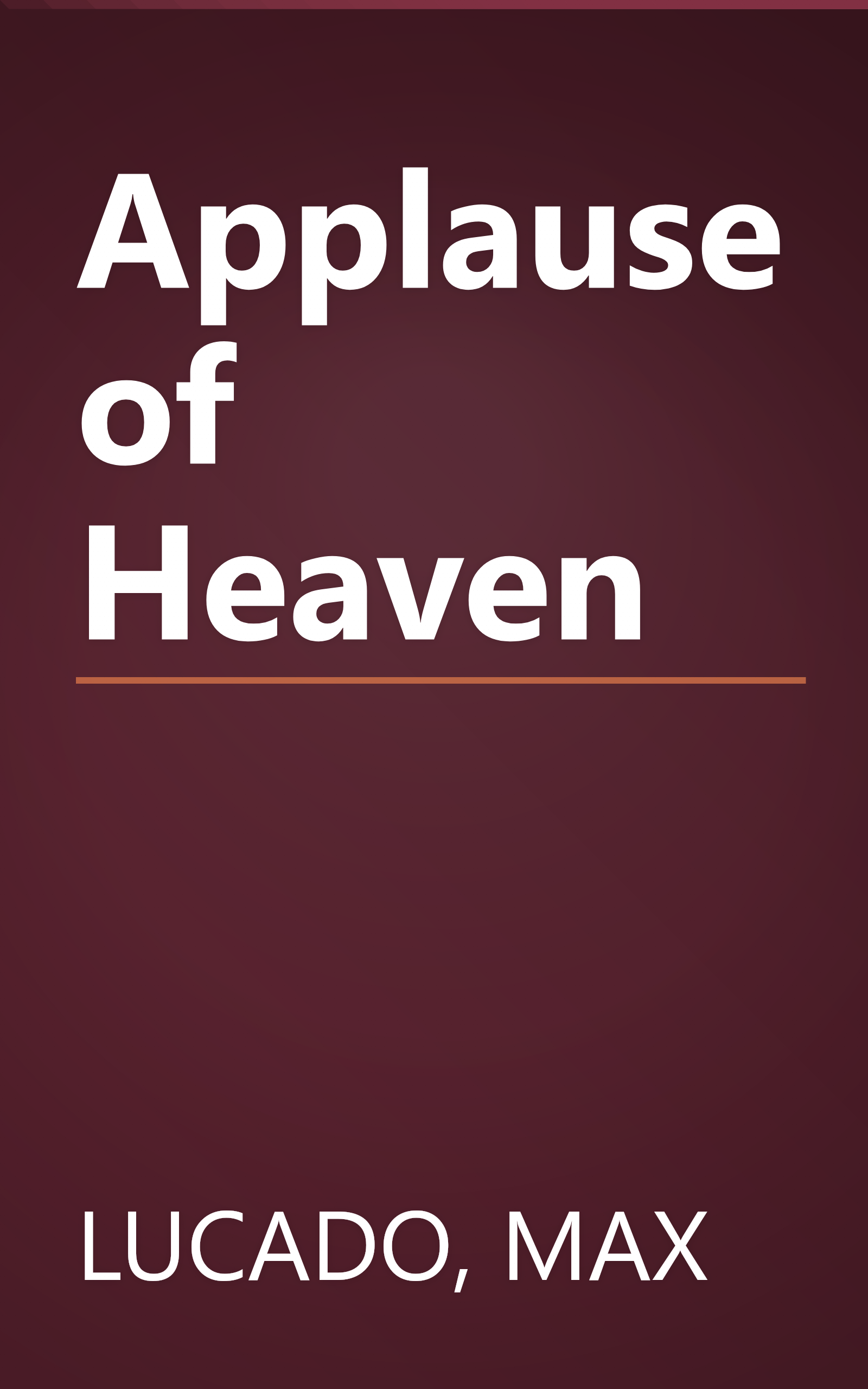 Applause of Heaven book cover