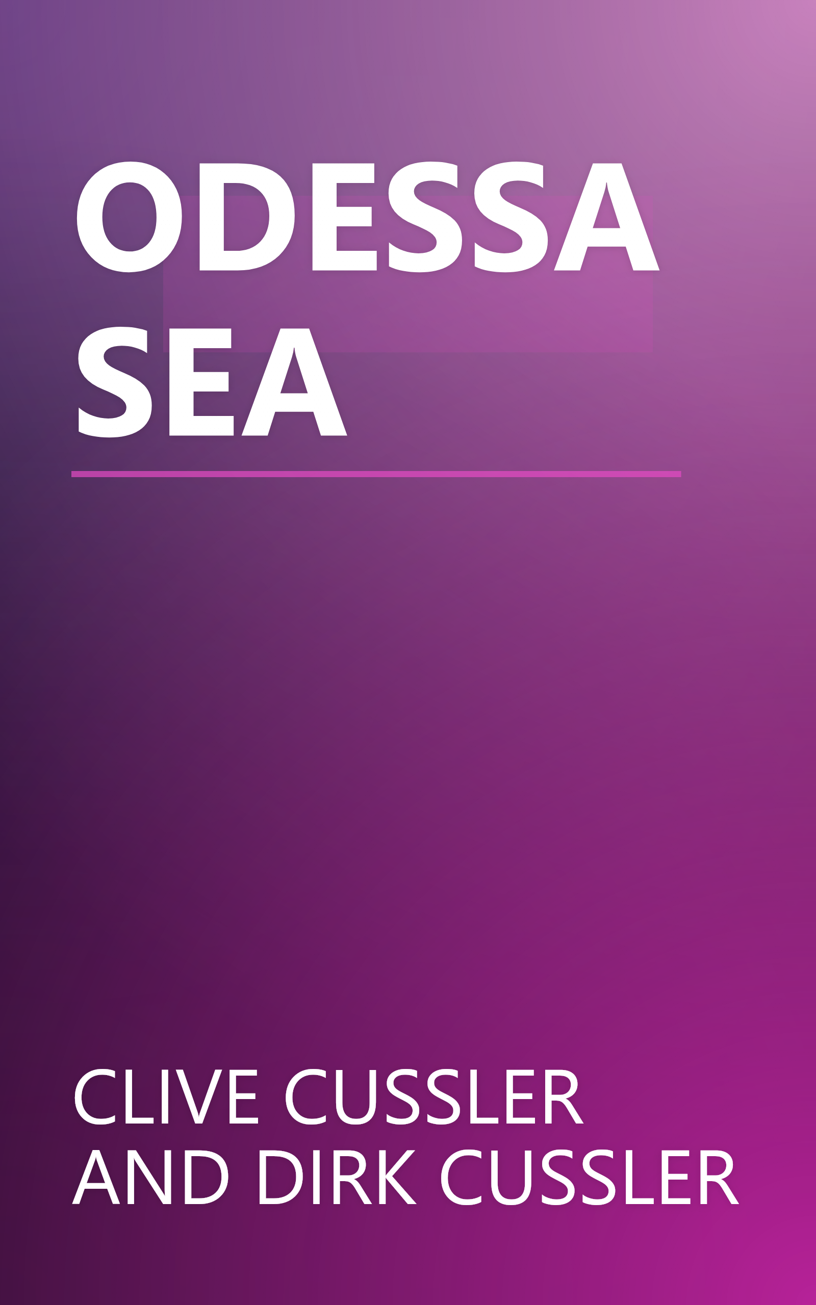 ODESSA SEA book cover