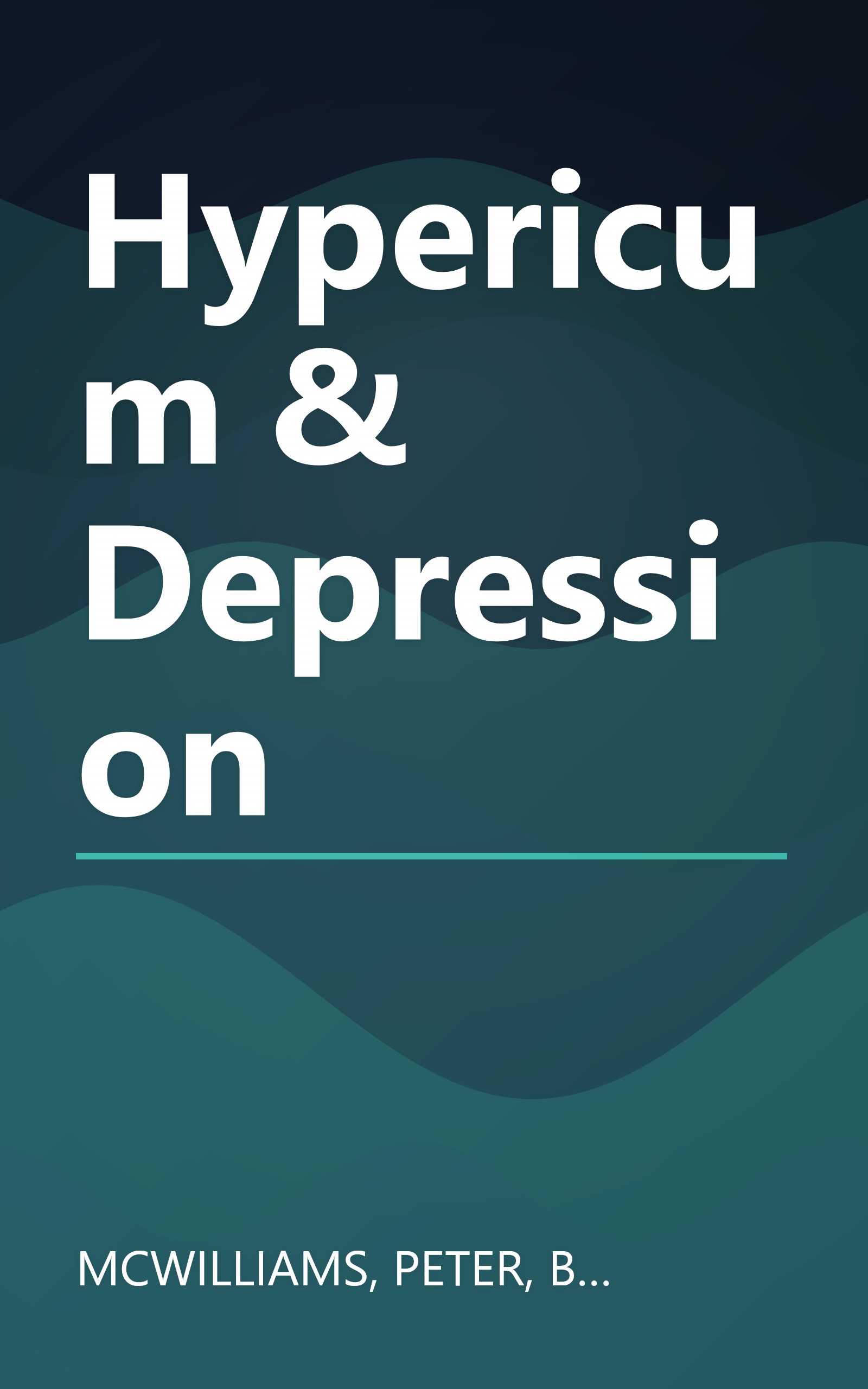 Hypericum & Depression book cover