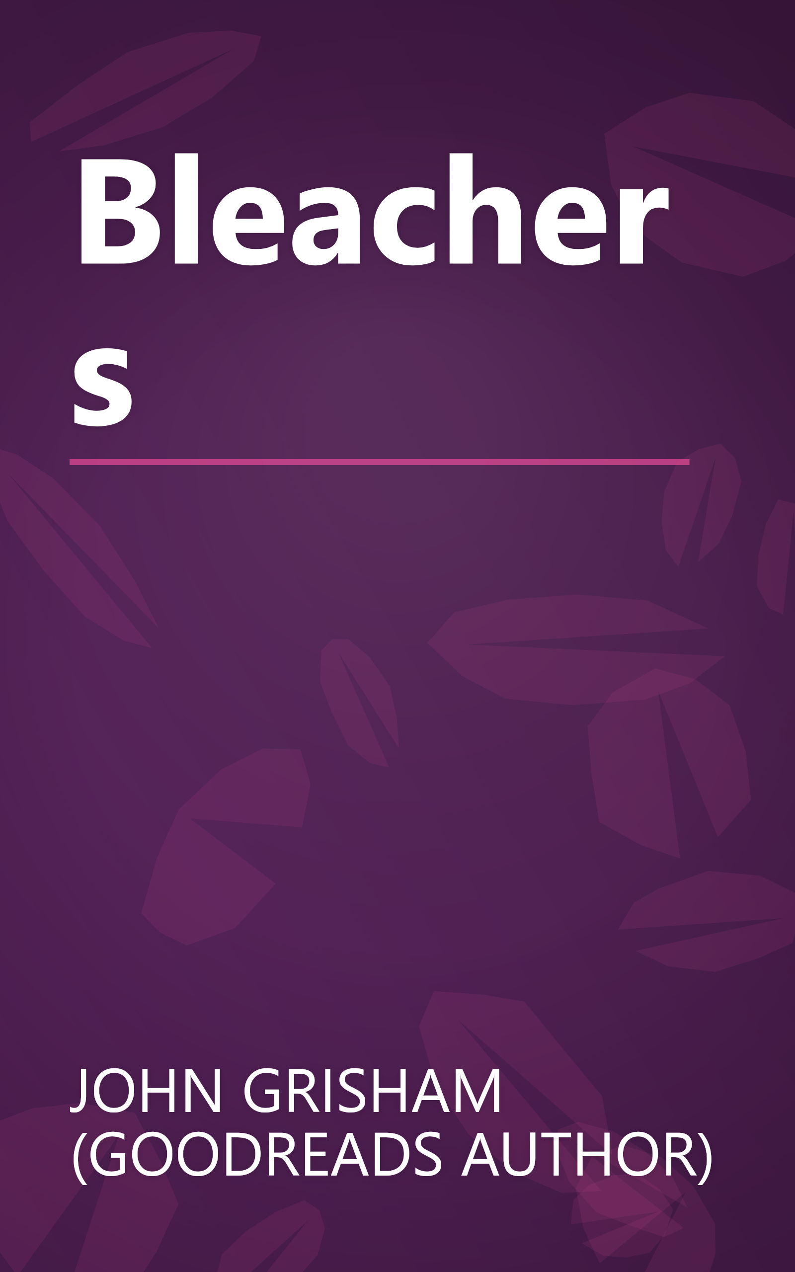 Bleachers book cover