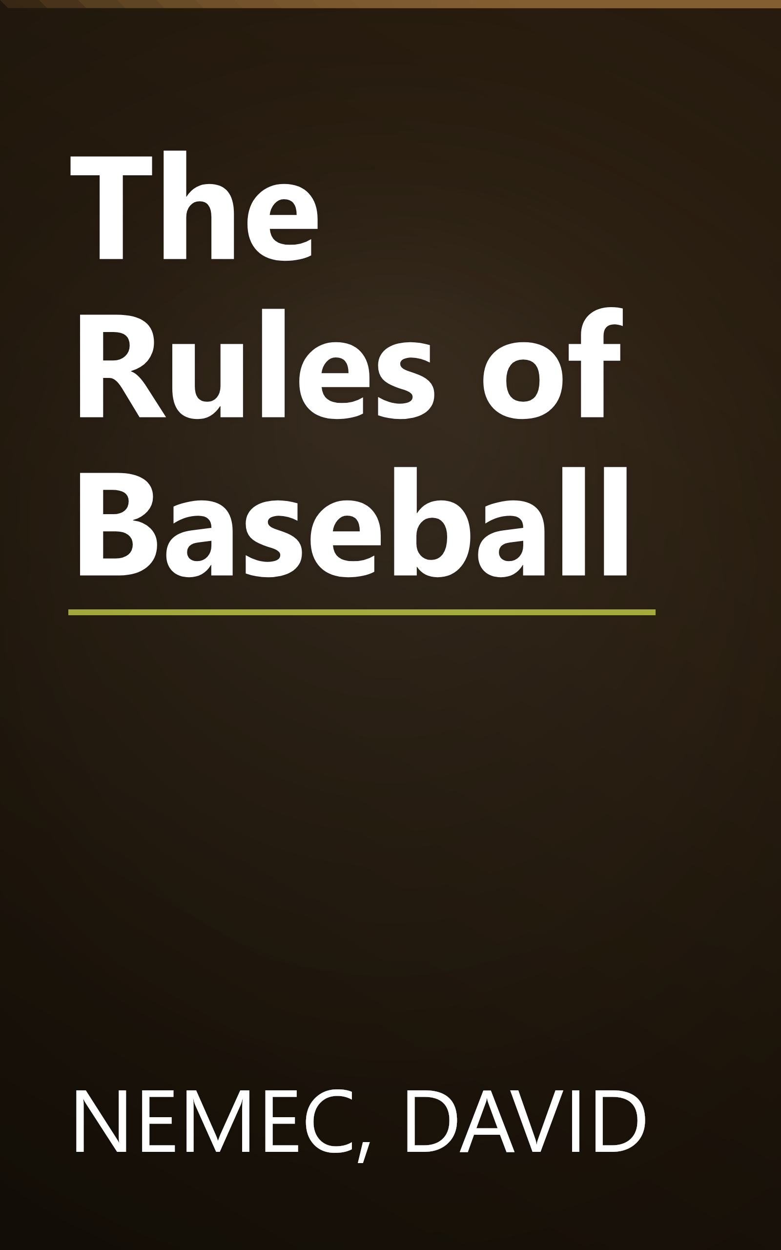 The Rules of Baseball book cover