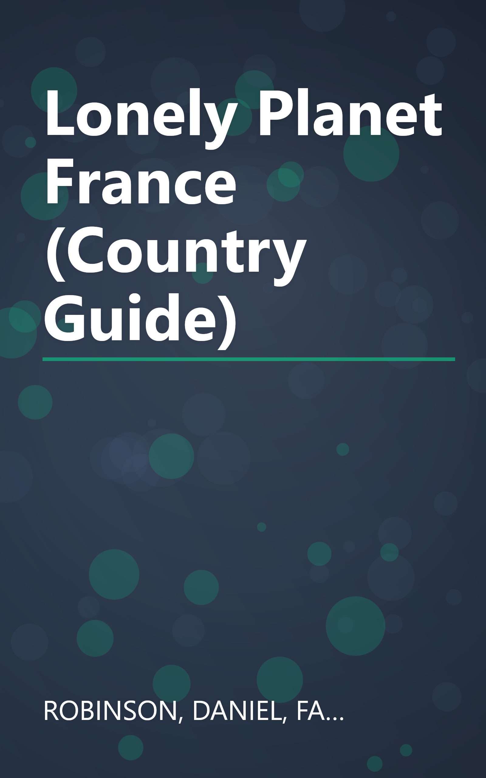 Lonely Planet France (Country Guide) book cover