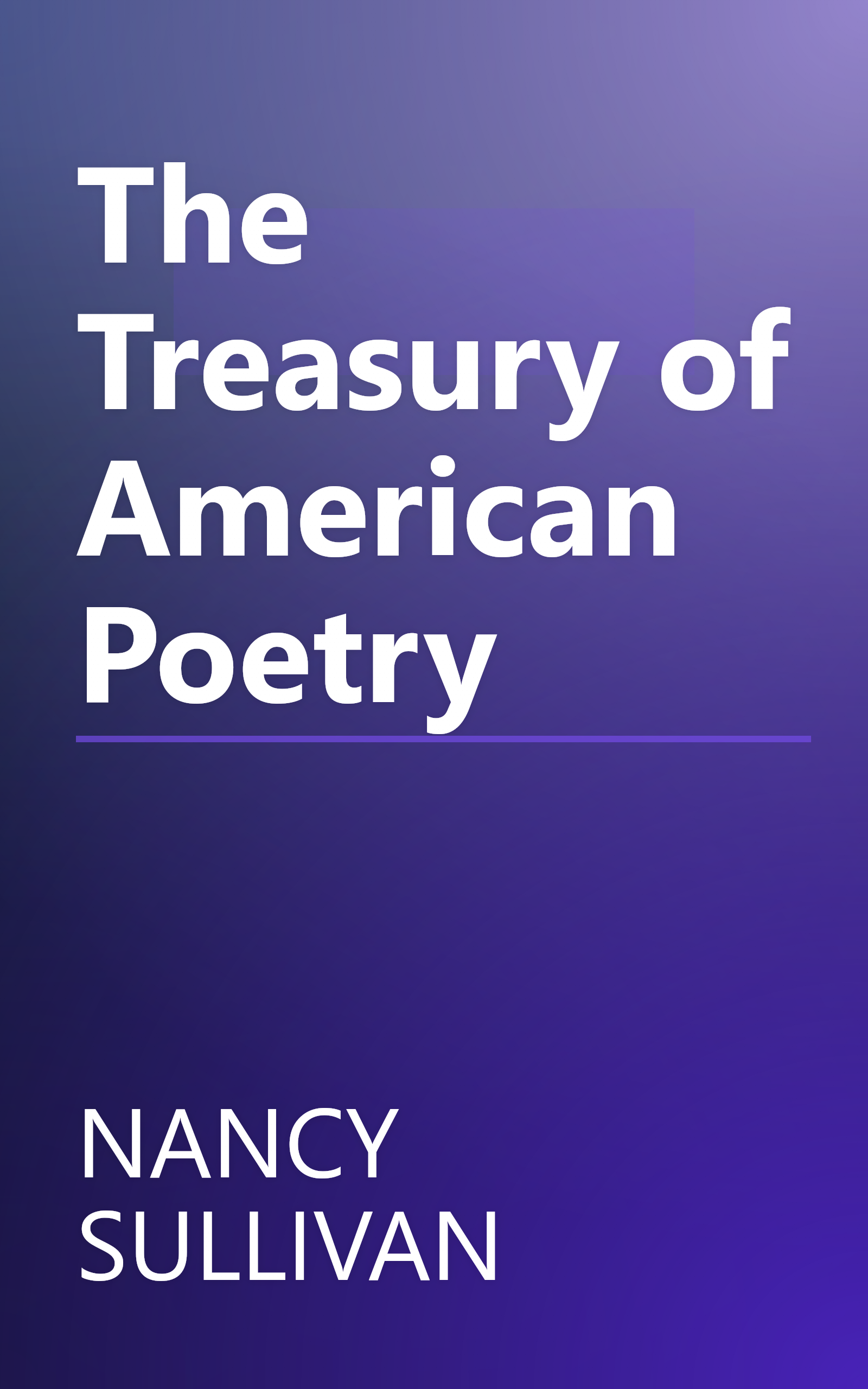 The Treasury of American Poetry book cover
