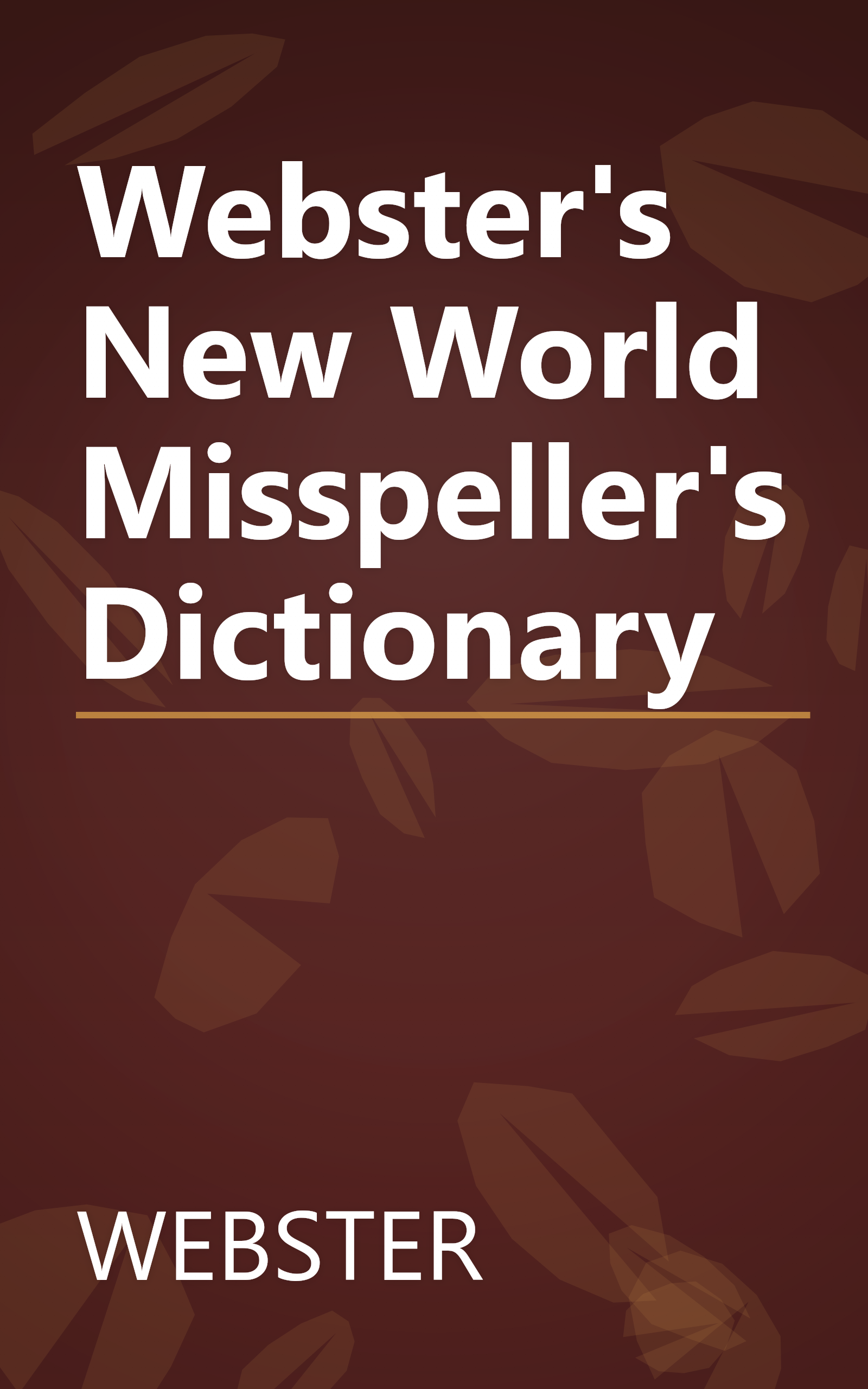 Webster's New World Misspeller's Dictionary book cover