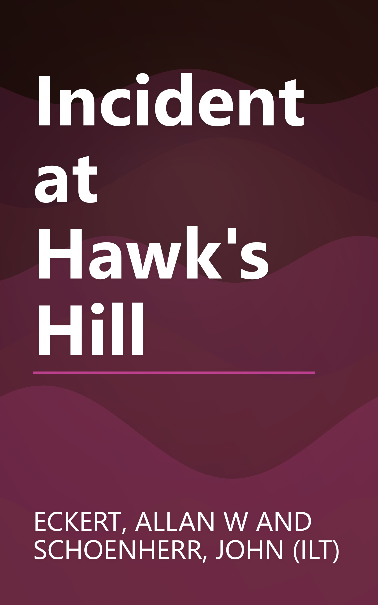 Incident at Hawk's Hill book cover