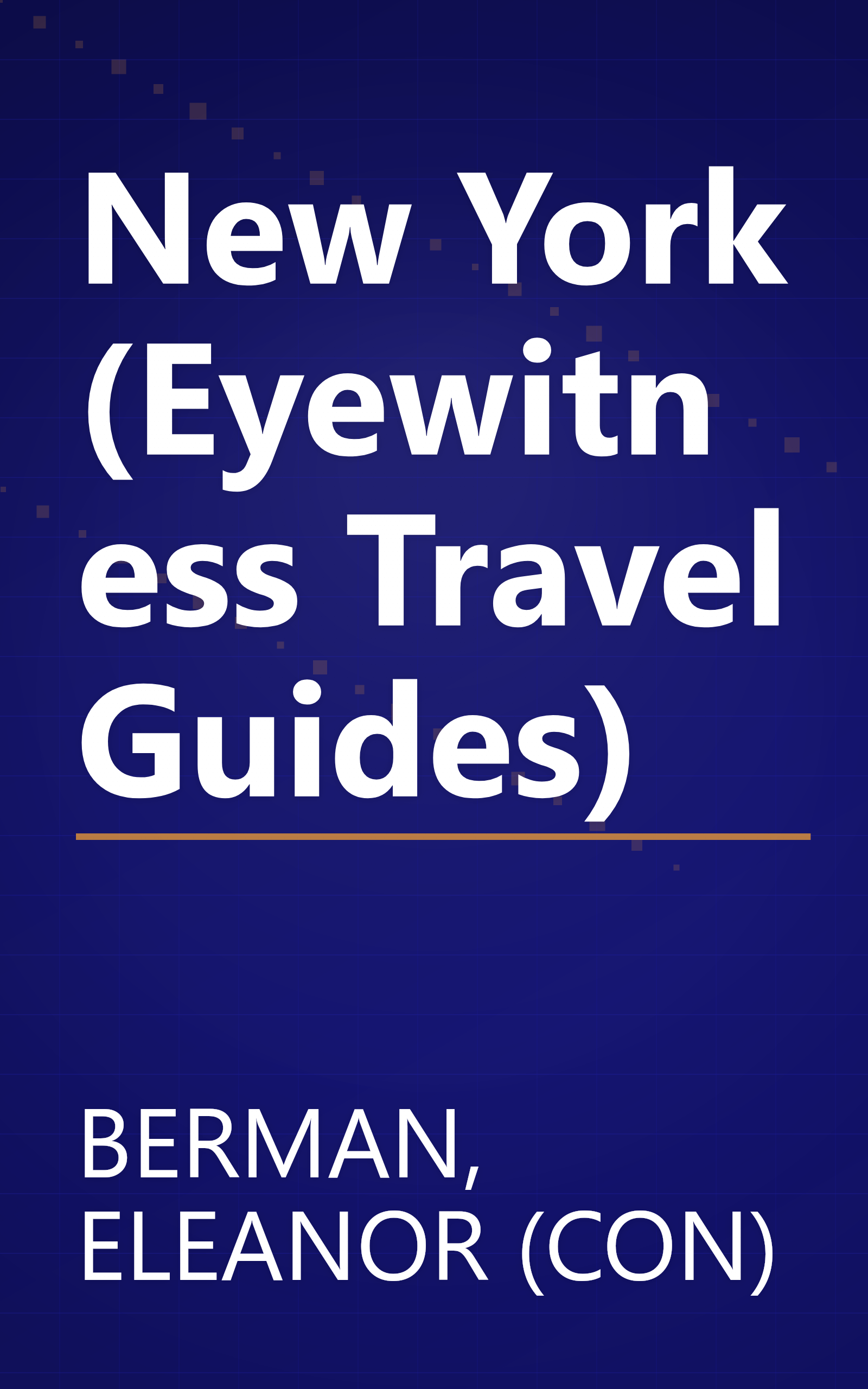 New York (Eyewitness Travel Guides) book cover
