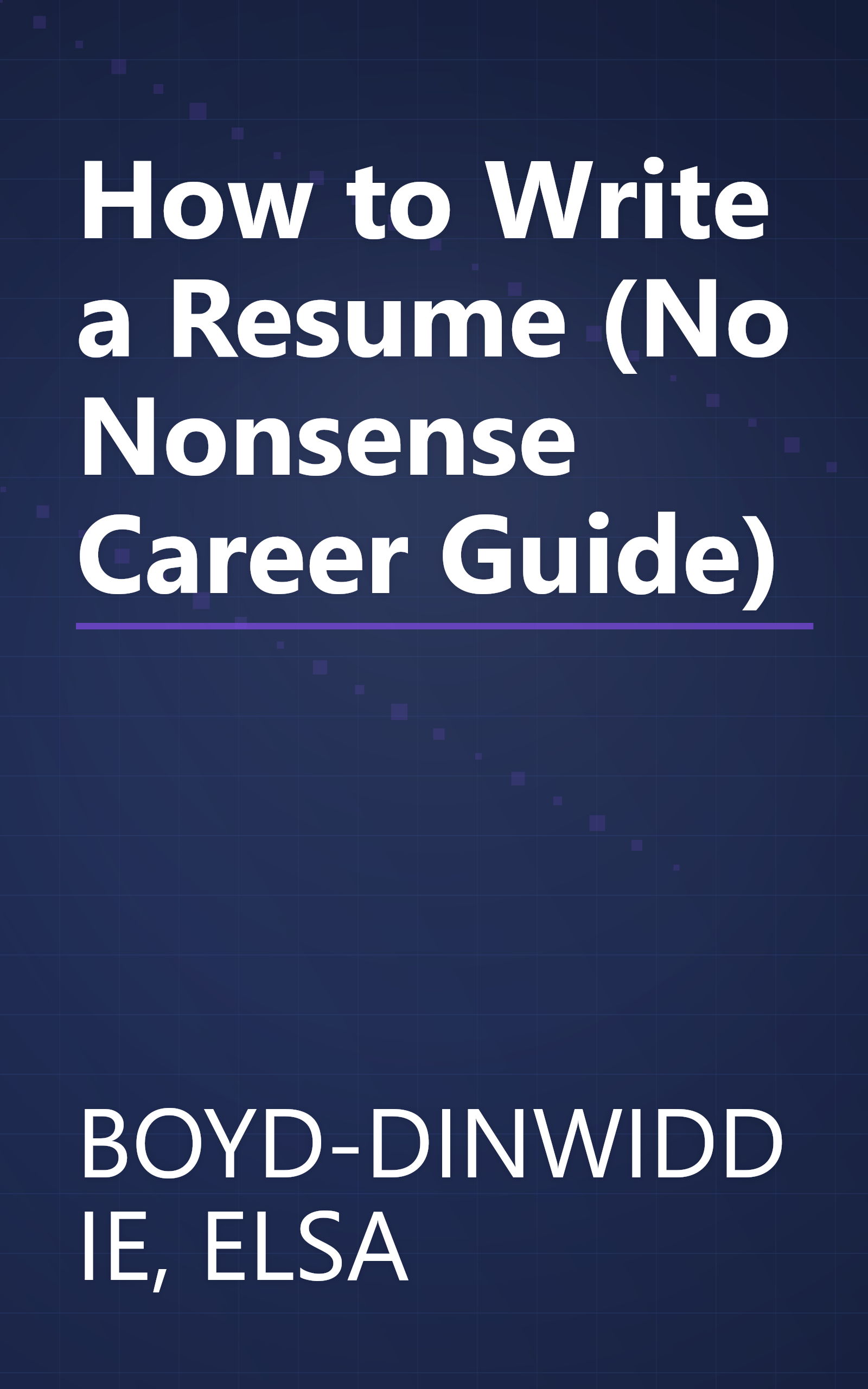 How to Write a Resume (No Nonsense Career Guide) book cover