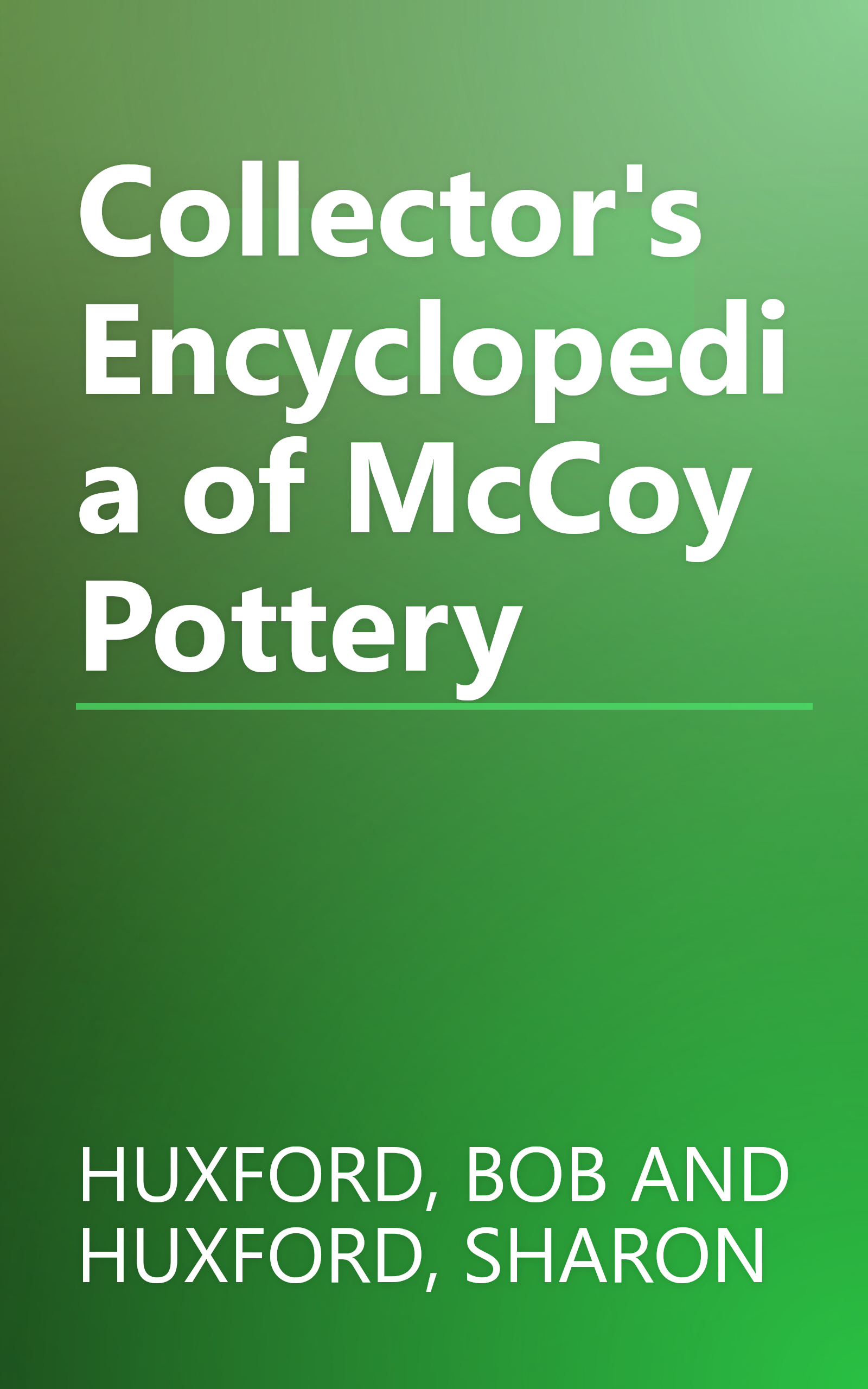 Collector's Encyclopedia of McCoy Pottery book cover