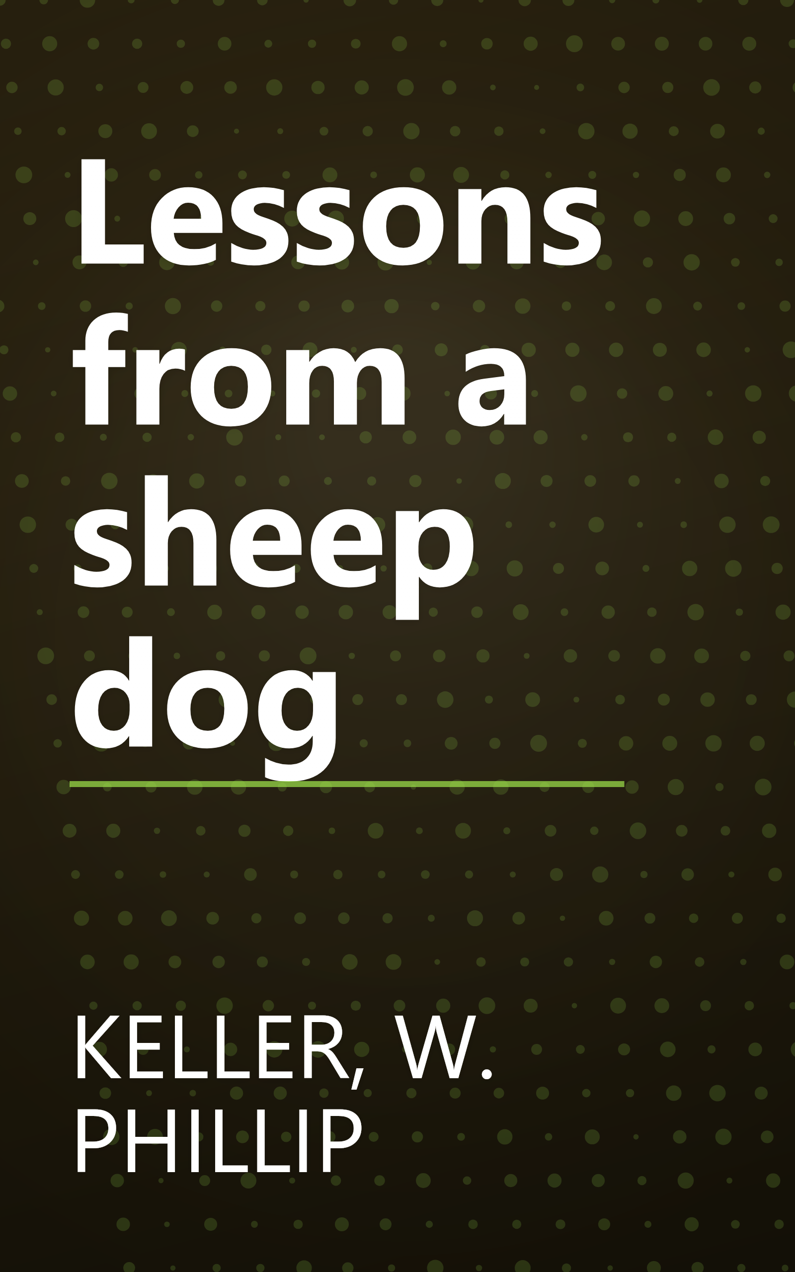Lessons from a sheep dog book cover