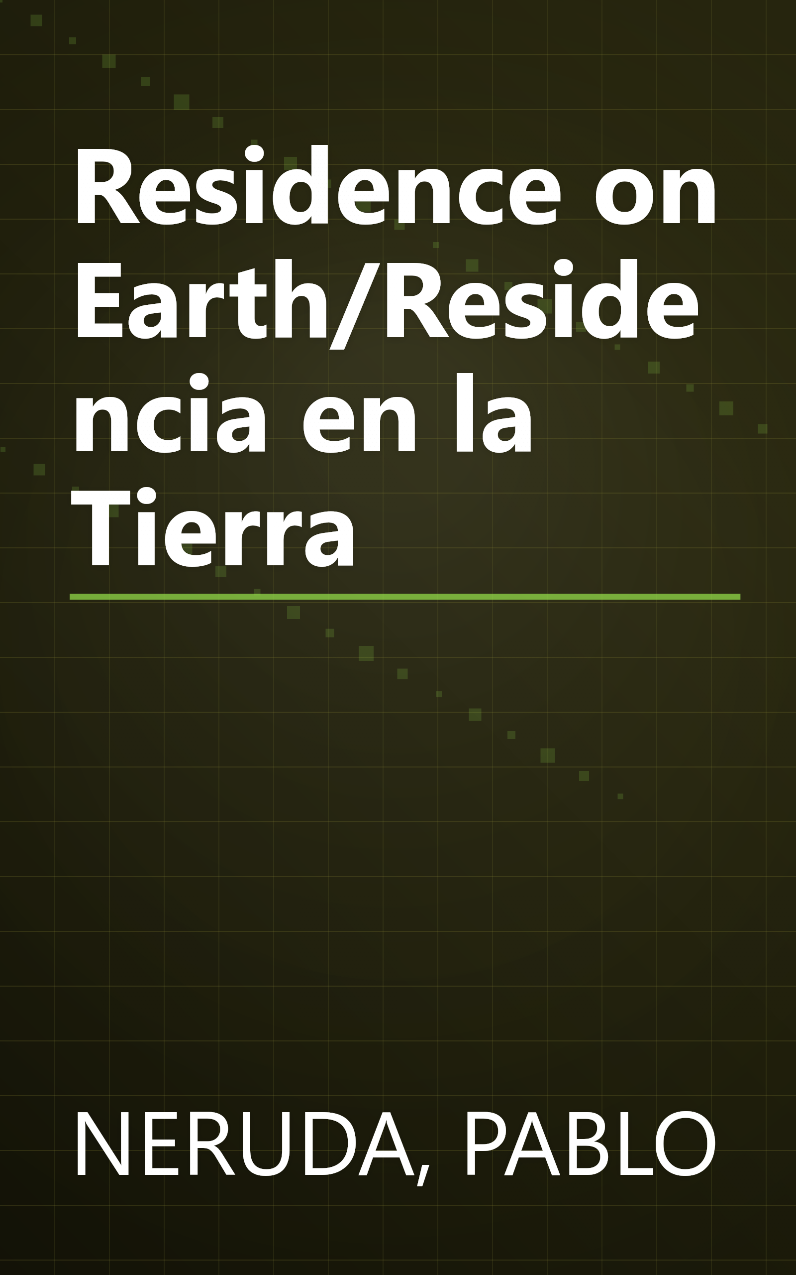 Residence on Earth/Residencia en la Tierra book cover