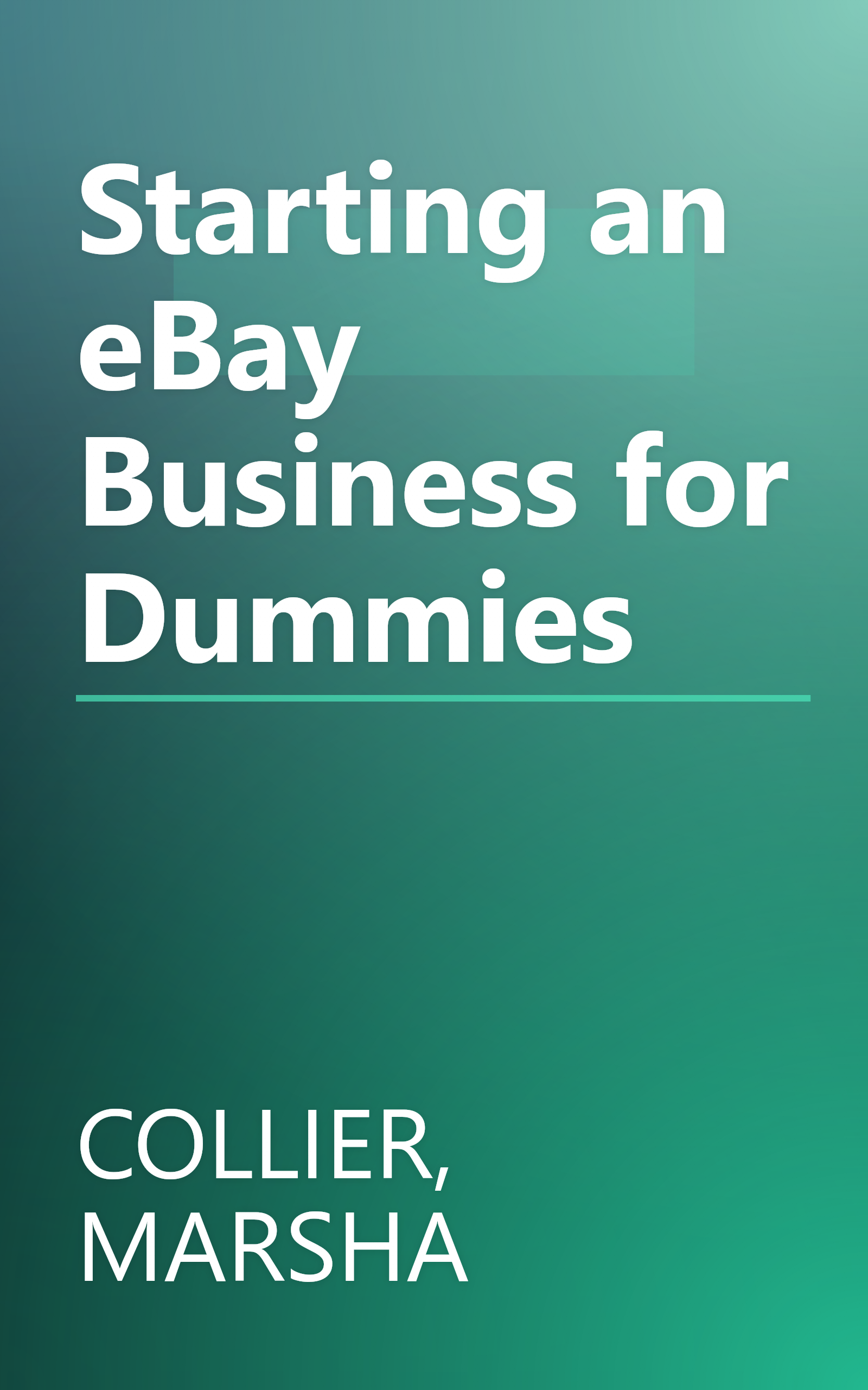 Starting an eBay Business for Dummies book cover
