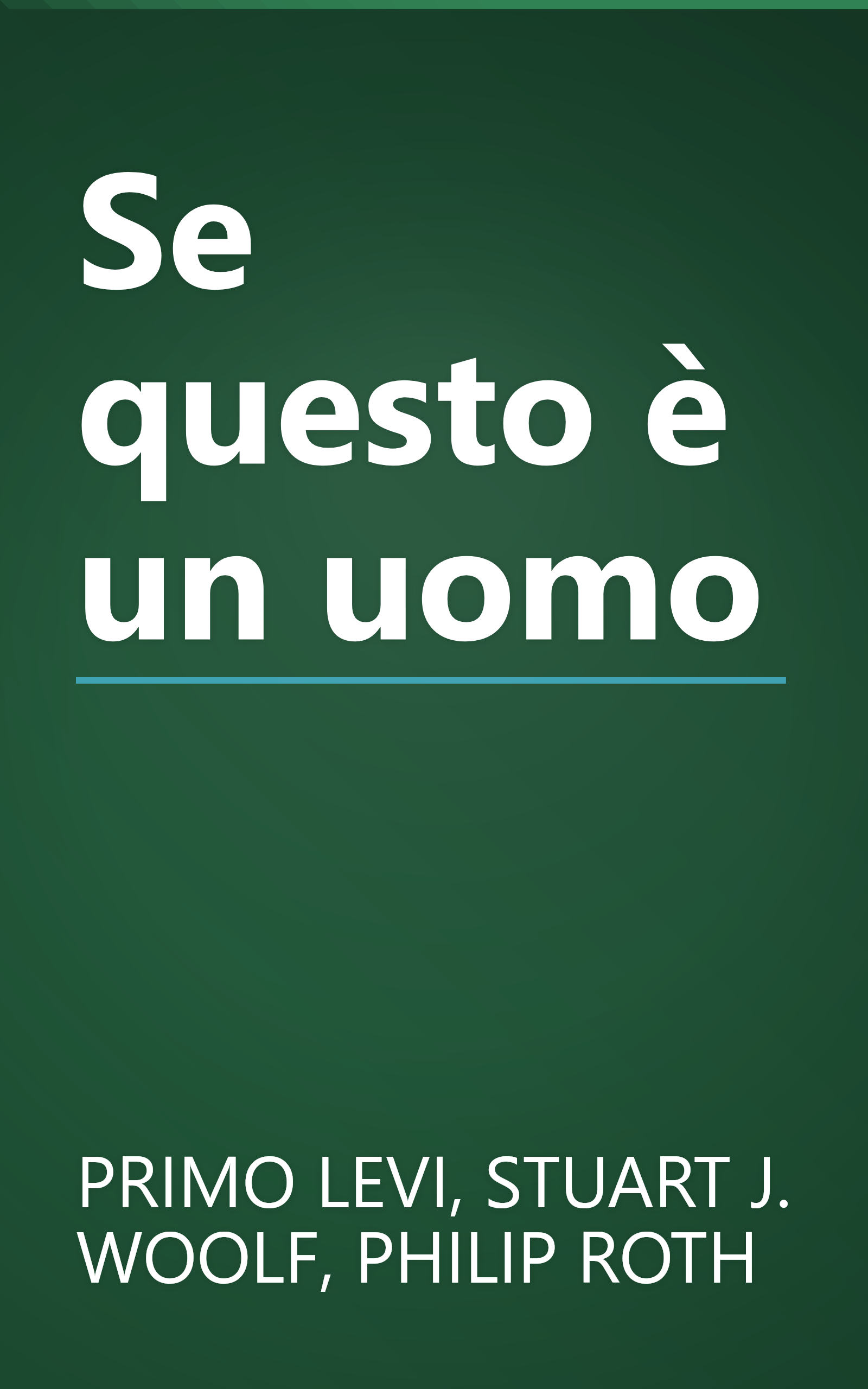 Se questo è un uomo book cover