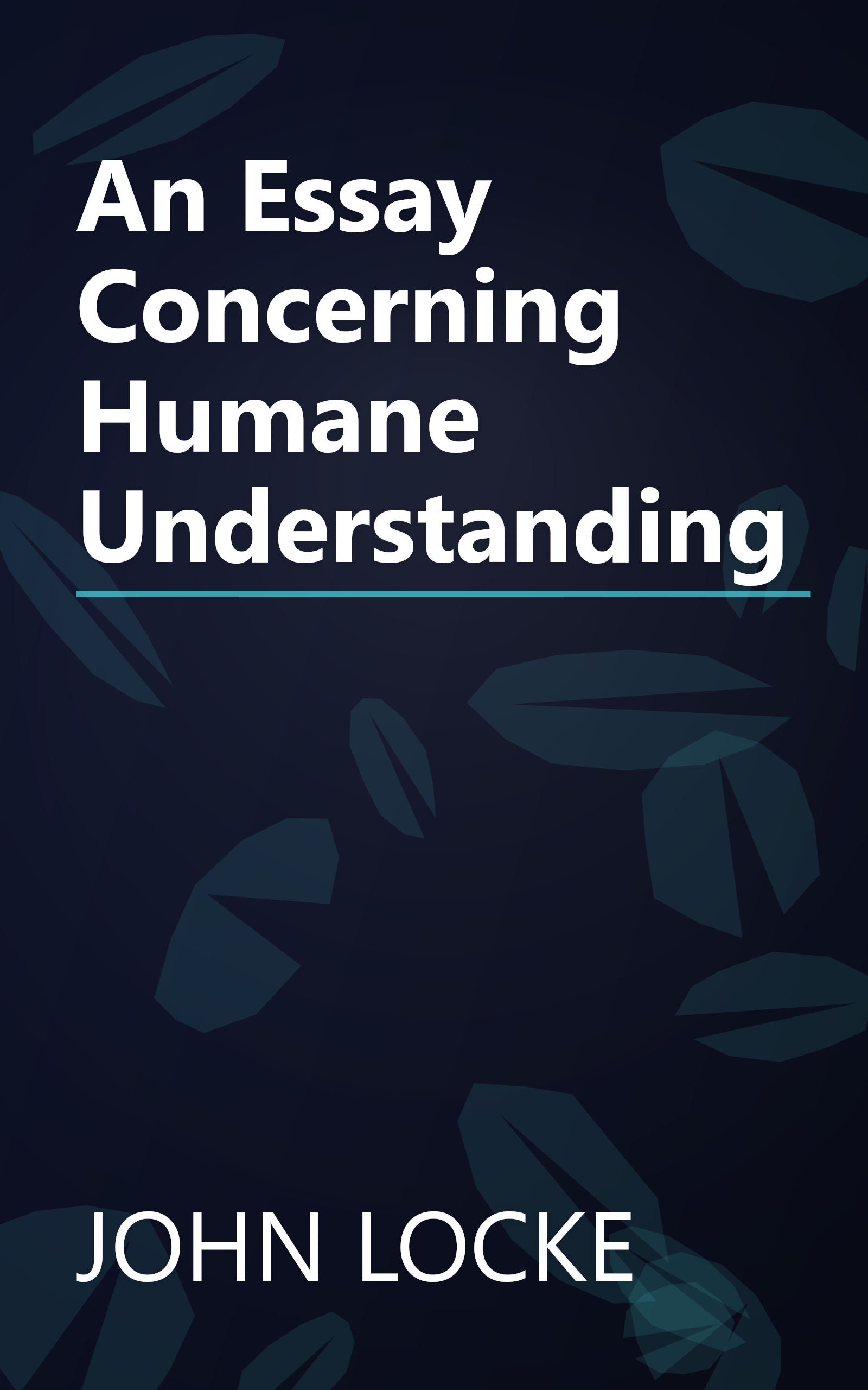 An Essay Concerning Humane Understanding book cover