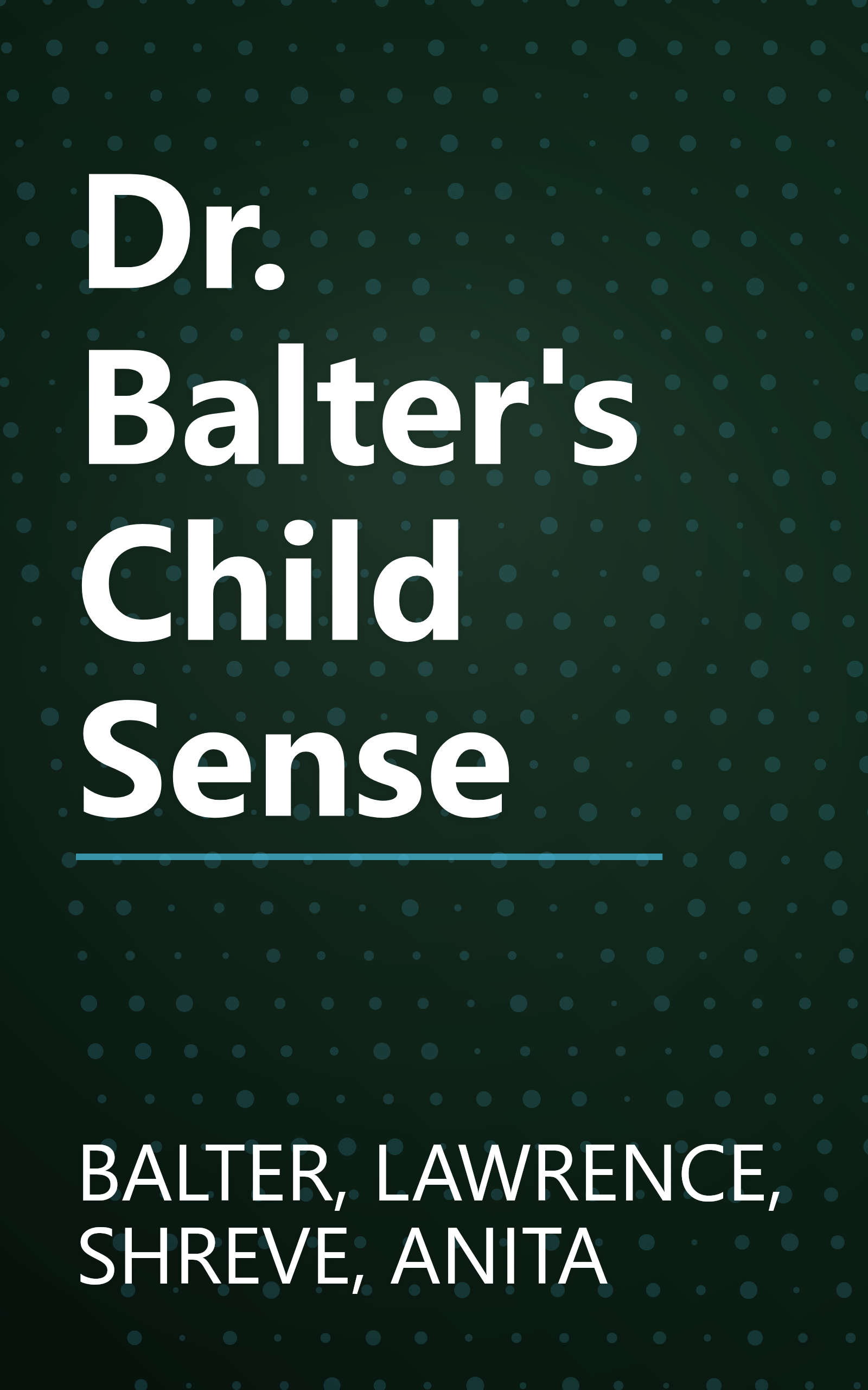 Dr. Balter's Child Sense book cover