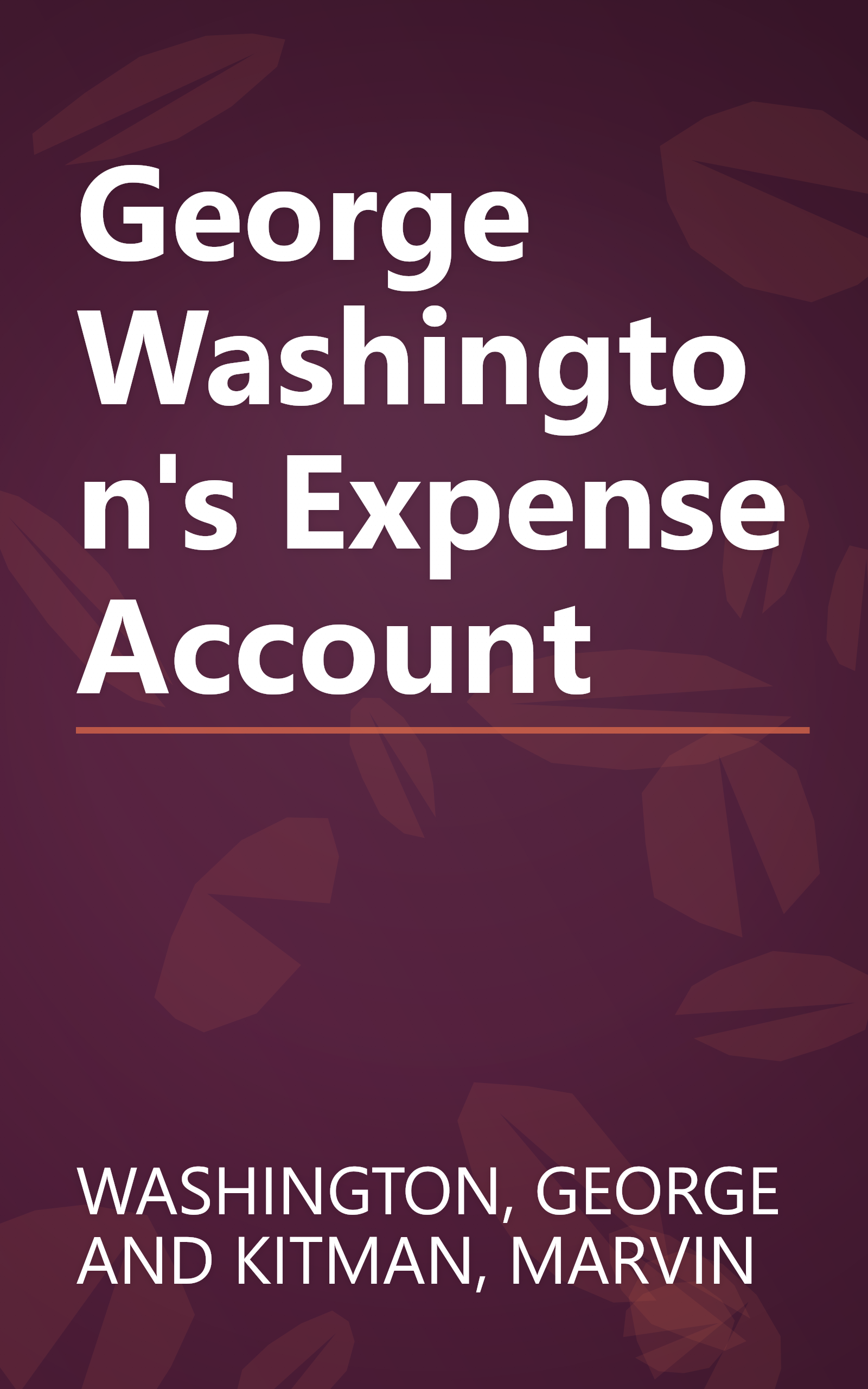 George Washington's Expense Account book cover